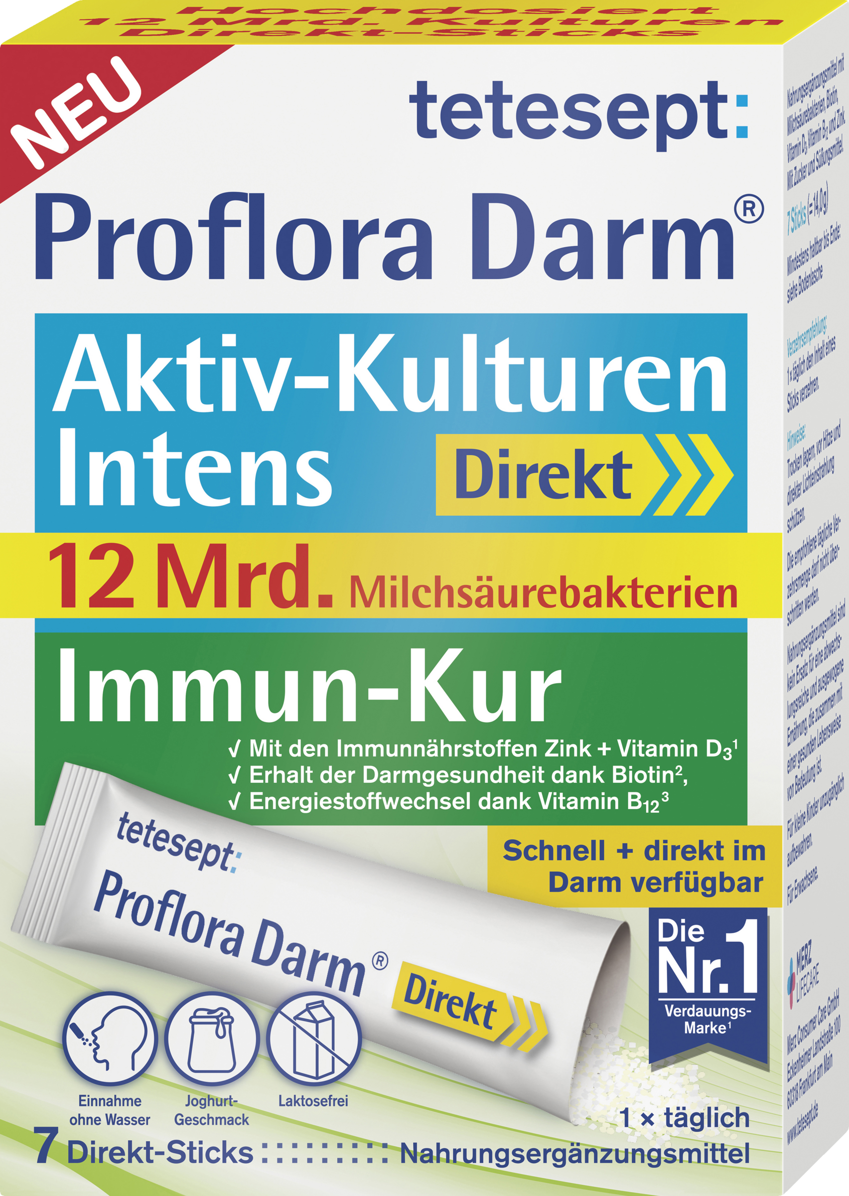 tetesept Proflora Darm Aktiv-Kulturen Intens Direkt Sticks online ...