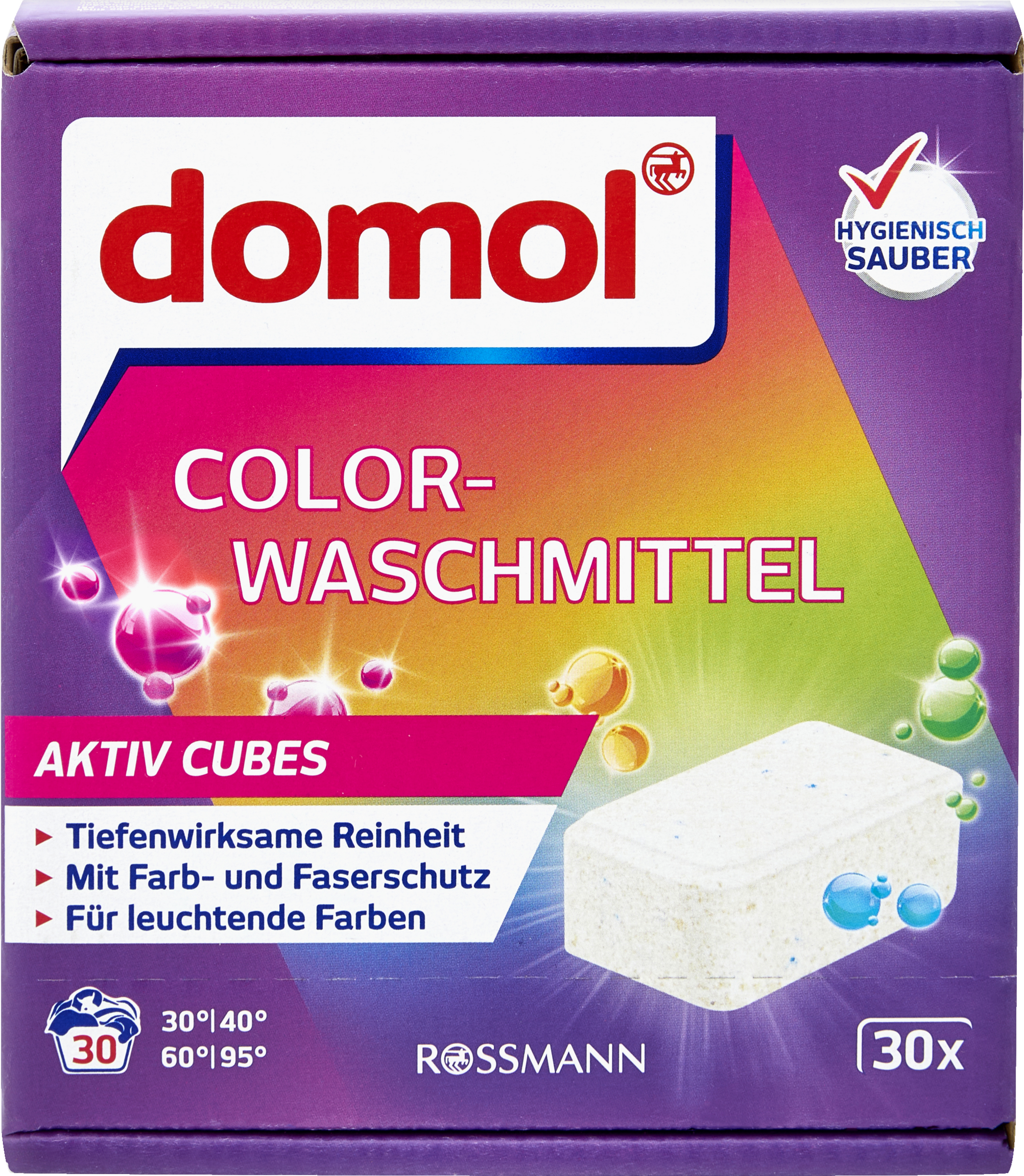 domol Colorwaschmittel Aktiv Cubes 30 WL online kaufen | rossmann.de