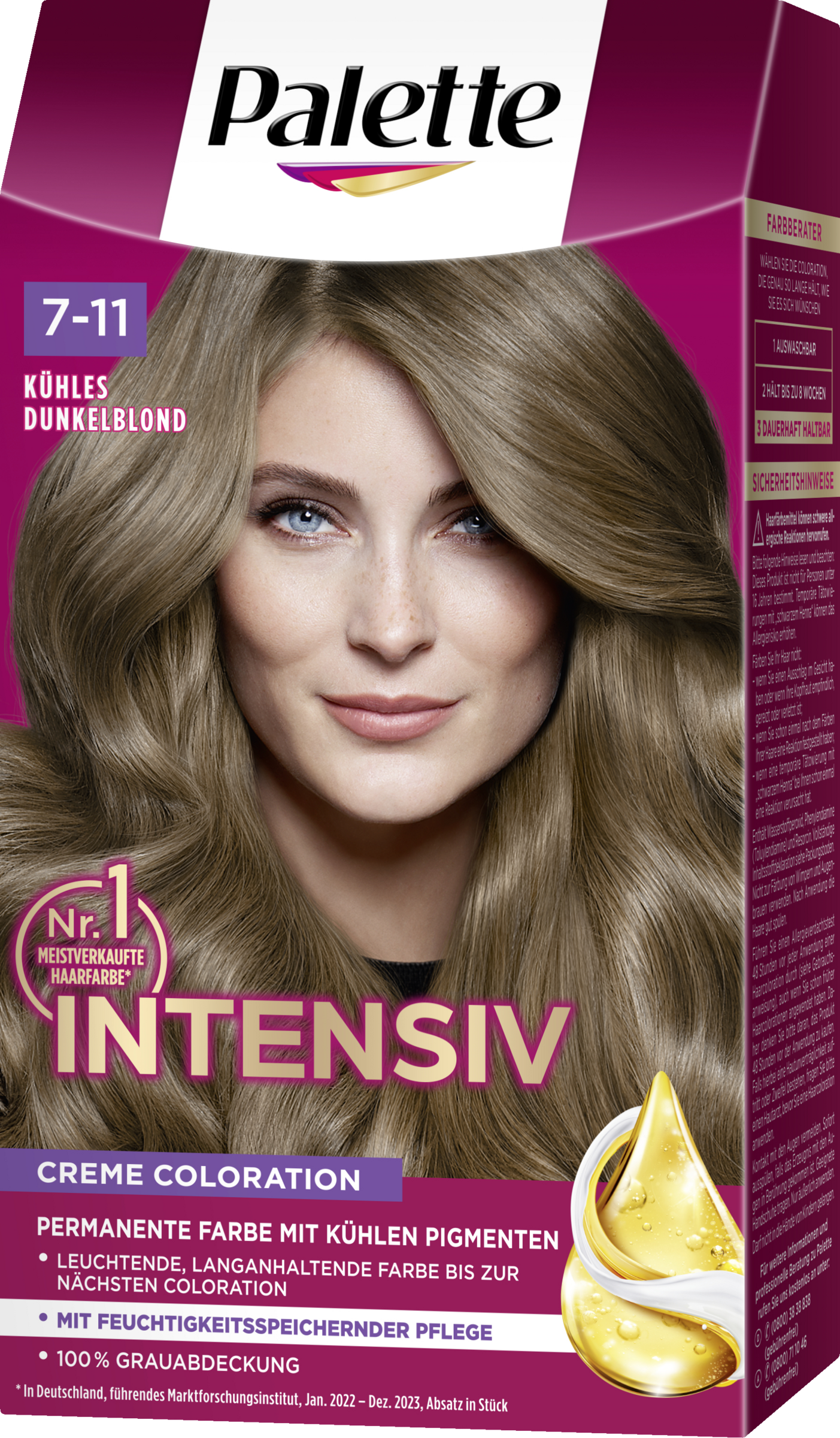 Poly Palette Intensiv Creme Coloration 7-11 Kühles Dunkelblond online ...