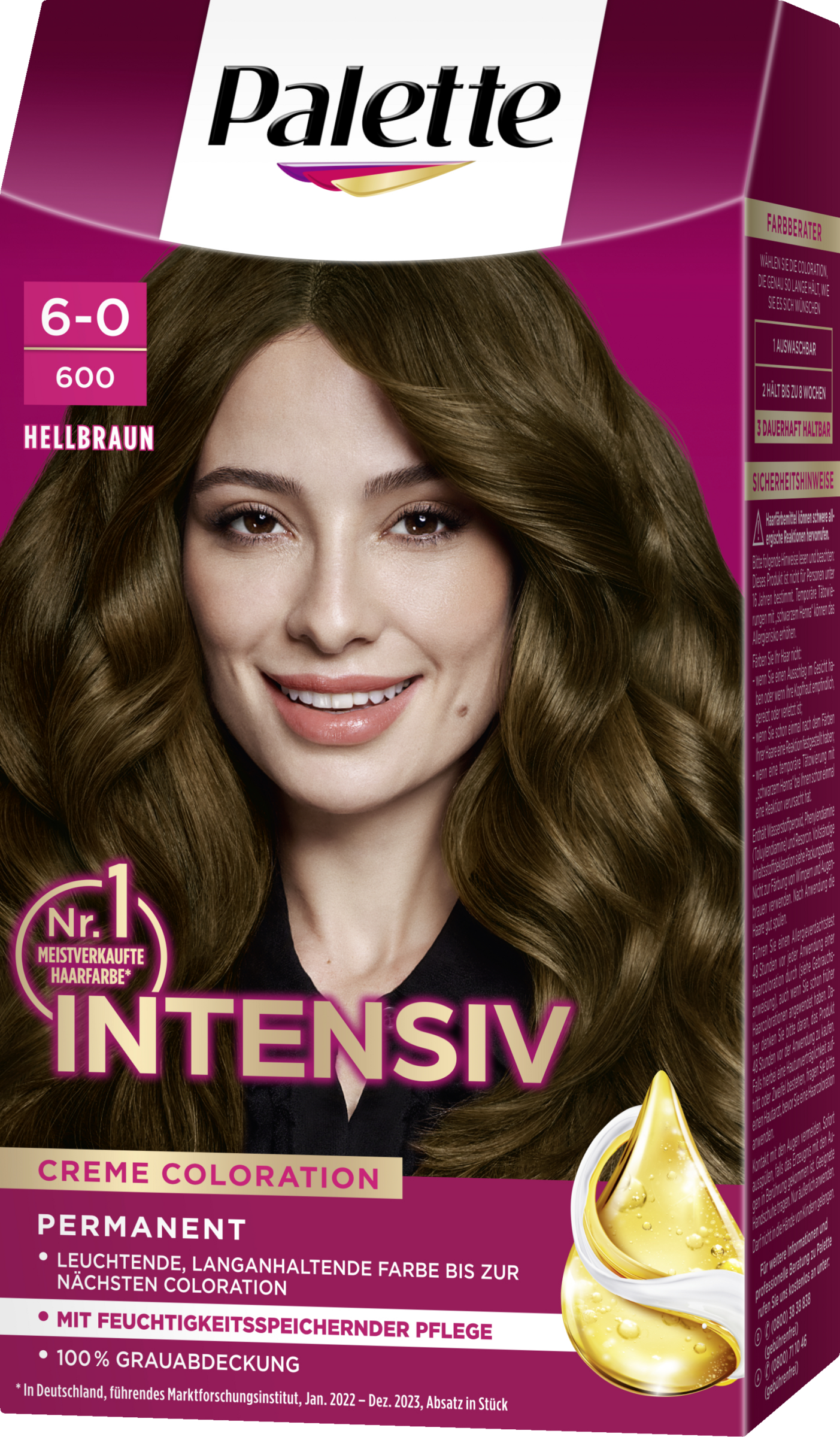 Poly Palette Intensiv Creme Coloration 6-0600 Hellbraun online kaufen ...