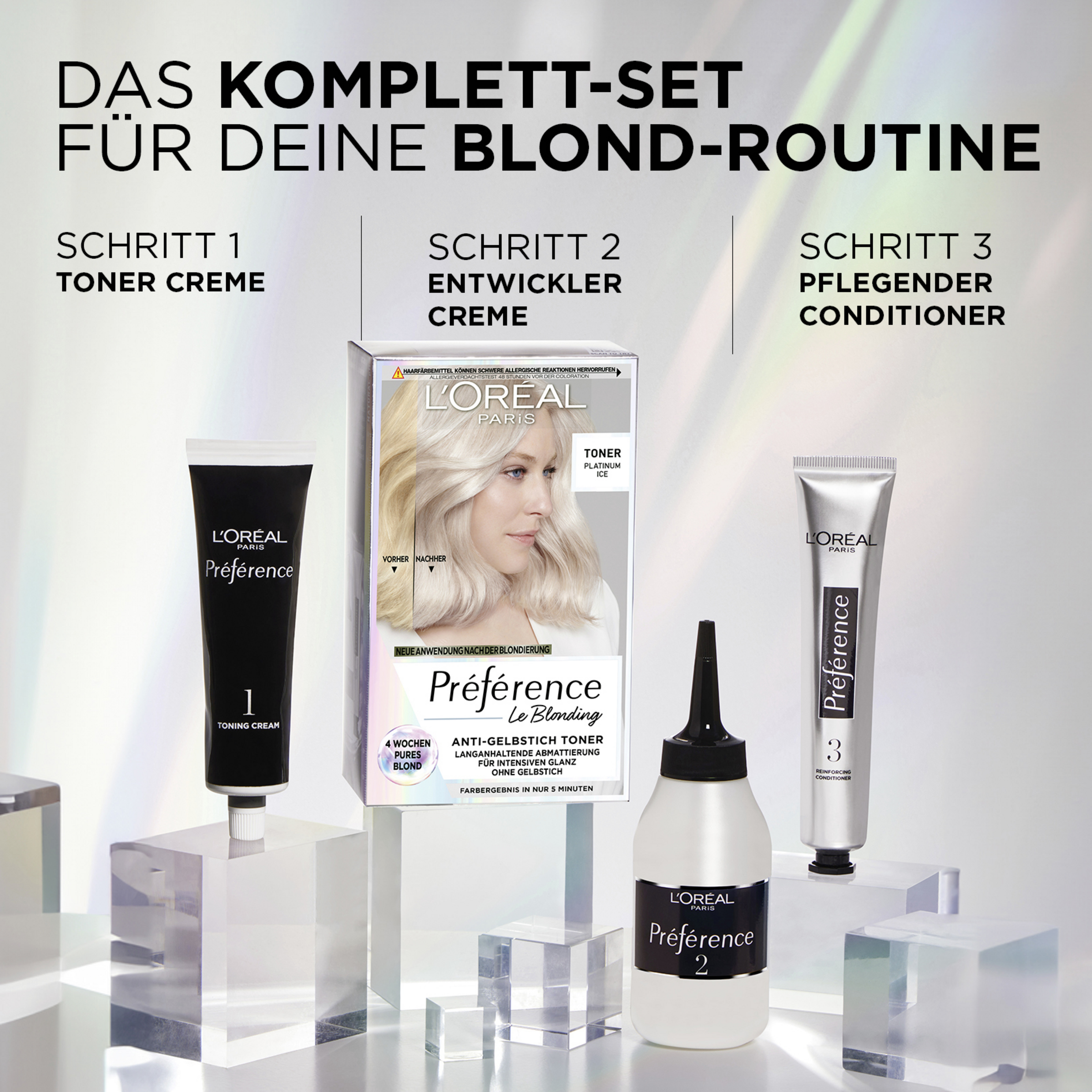 L’Oréal Paris Préférence Le Blonding Toner 01 Platinum Ice online ...