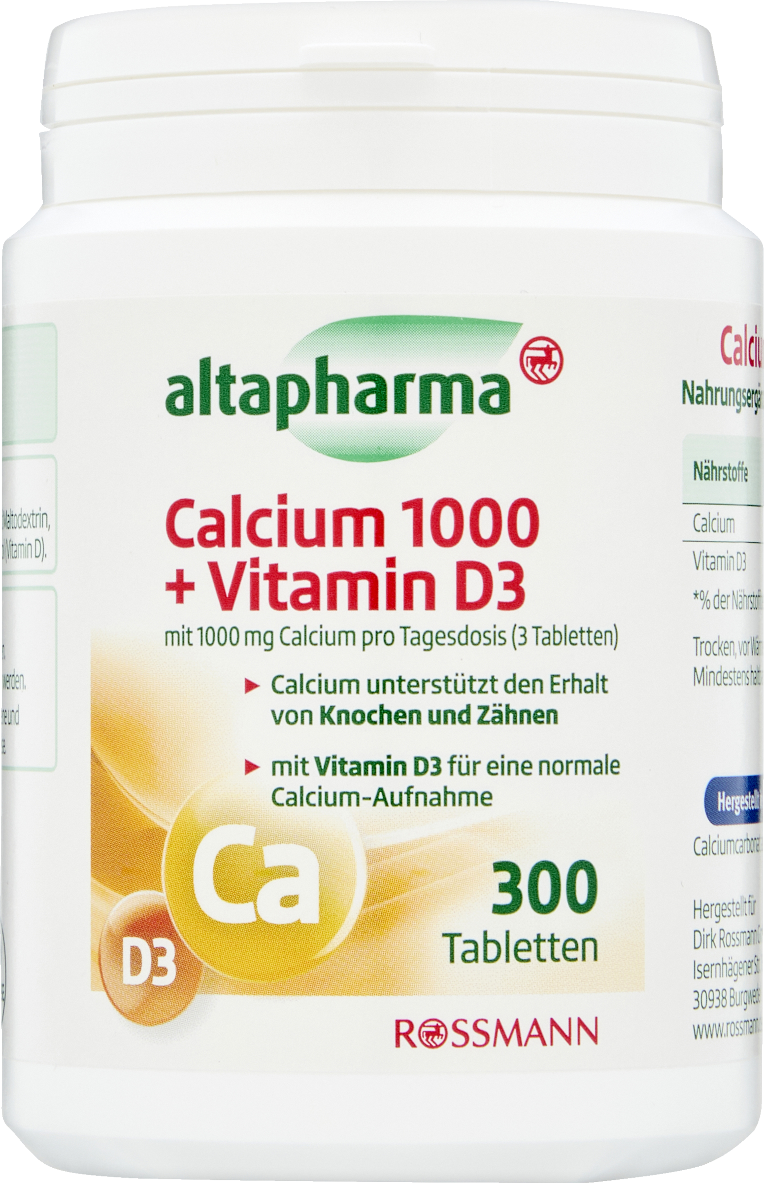 altapharma Calcium 1000 + Vitamin D3 online kaufen | rossmann.de