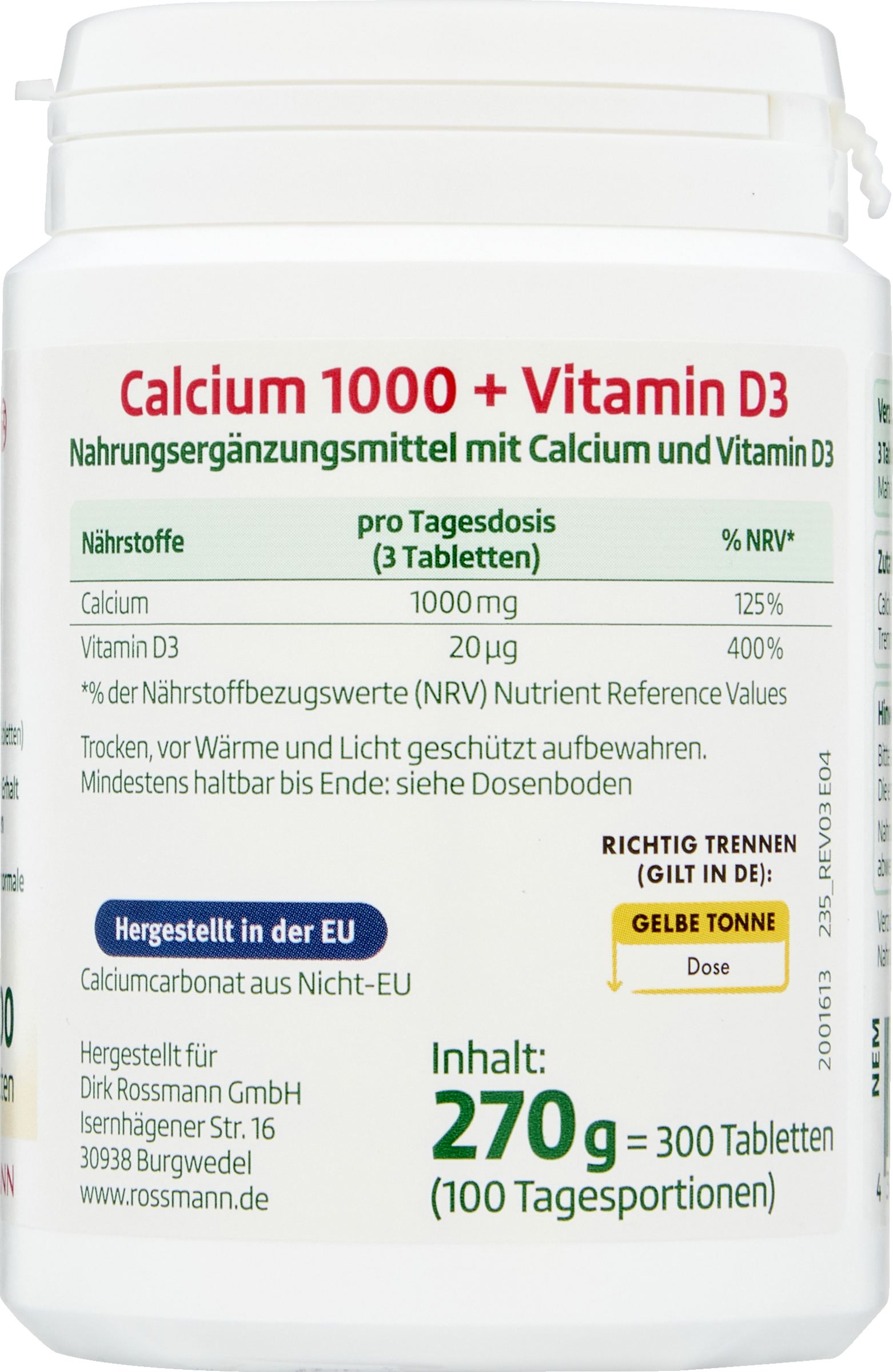 altapharma Calcium 1000 + Vitamin D3 online kaufen | rossmann.de