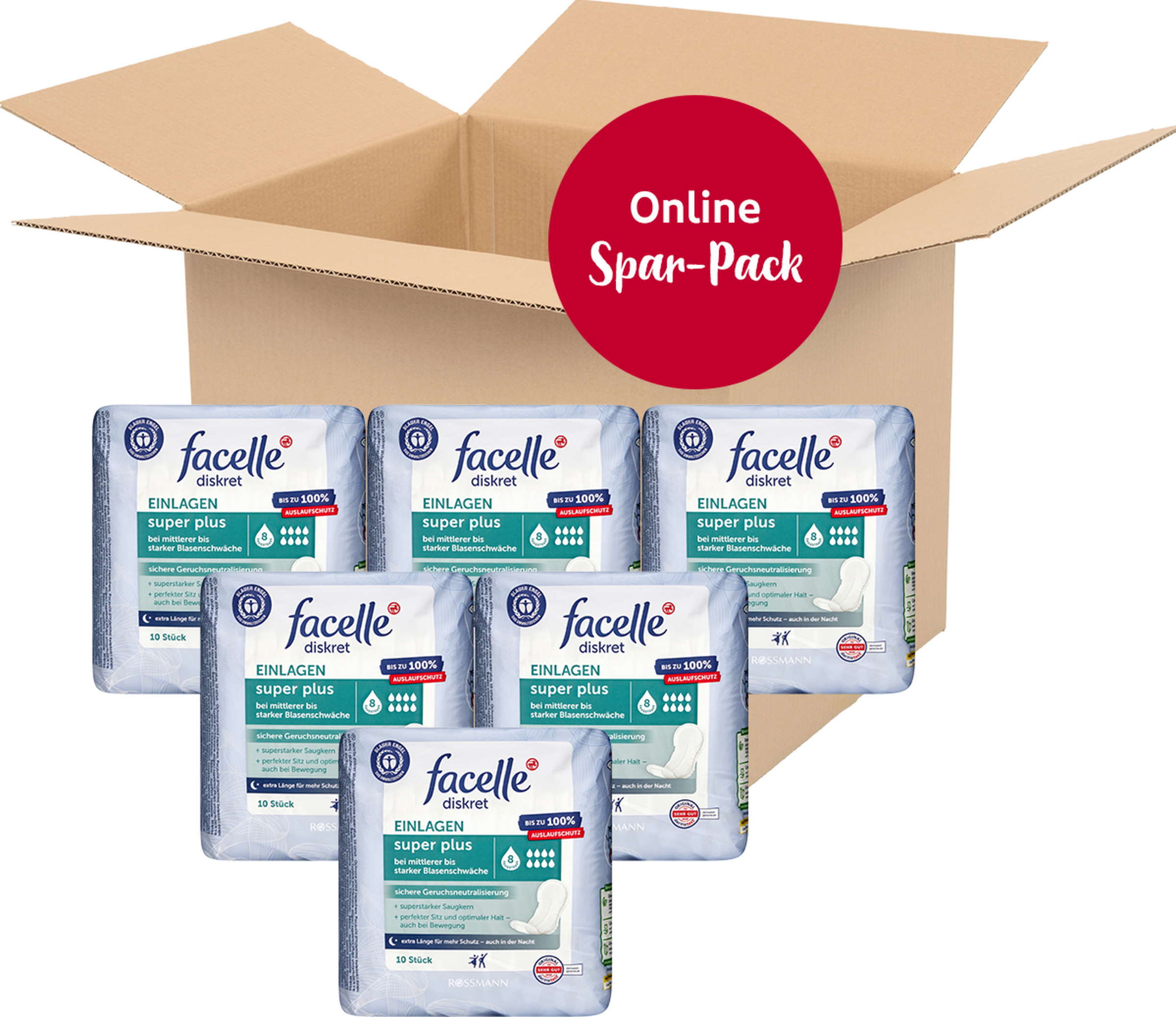 facelle diskret Vorteilspack Einlagen super plus online kaufen ...