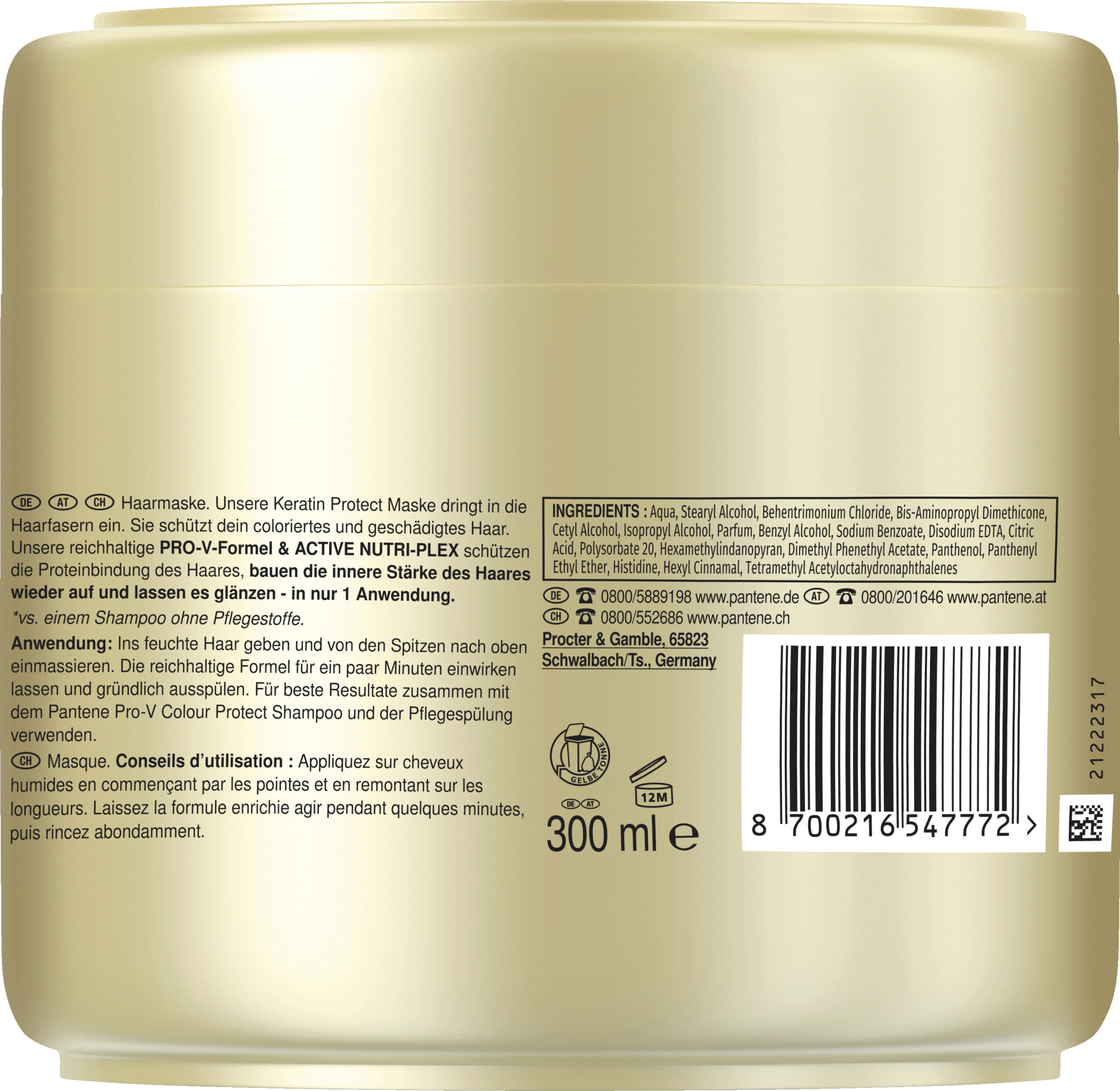 Pantene Pro-V Haarkur Balsam Color Protect Keratin Reconstruct online ...