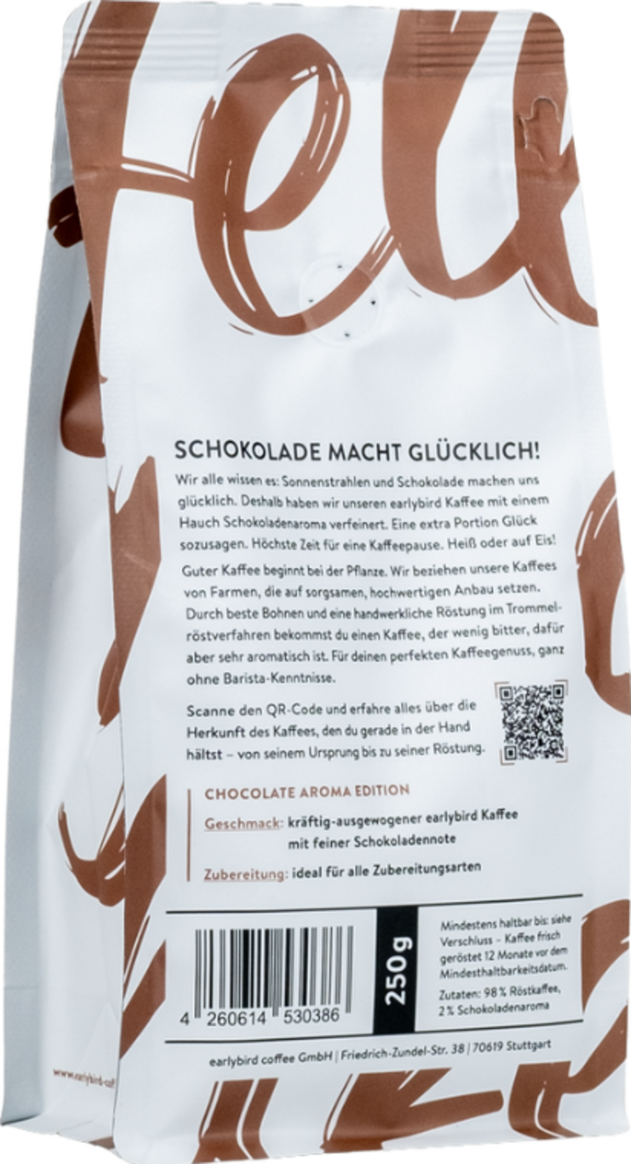 earlybird coffee Kaffee mit Schokoladennote, ganze Bohne online kaufen ...