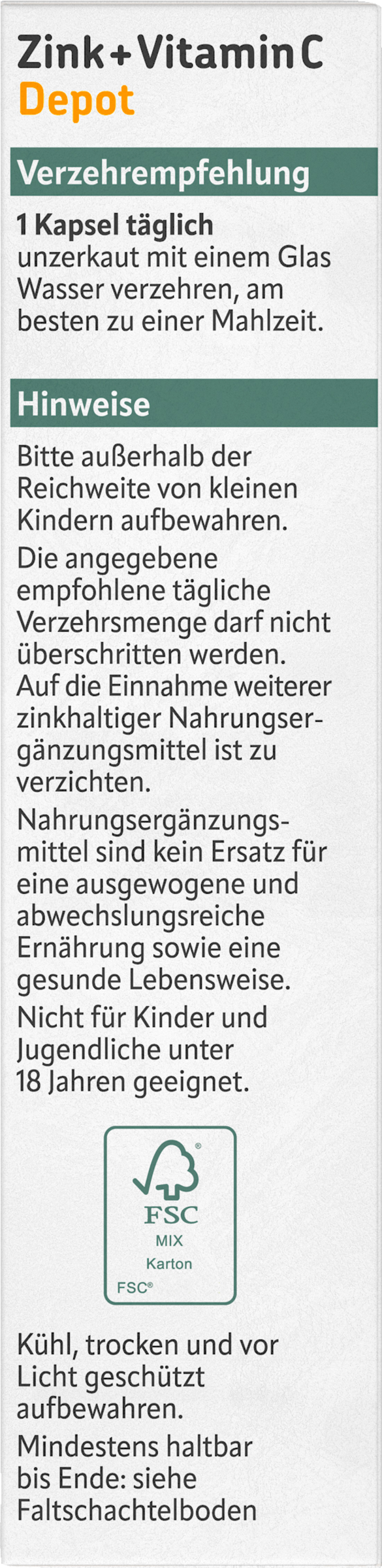 altapharma Vitamin C + Zink Depot online kaufen | rossmann.de