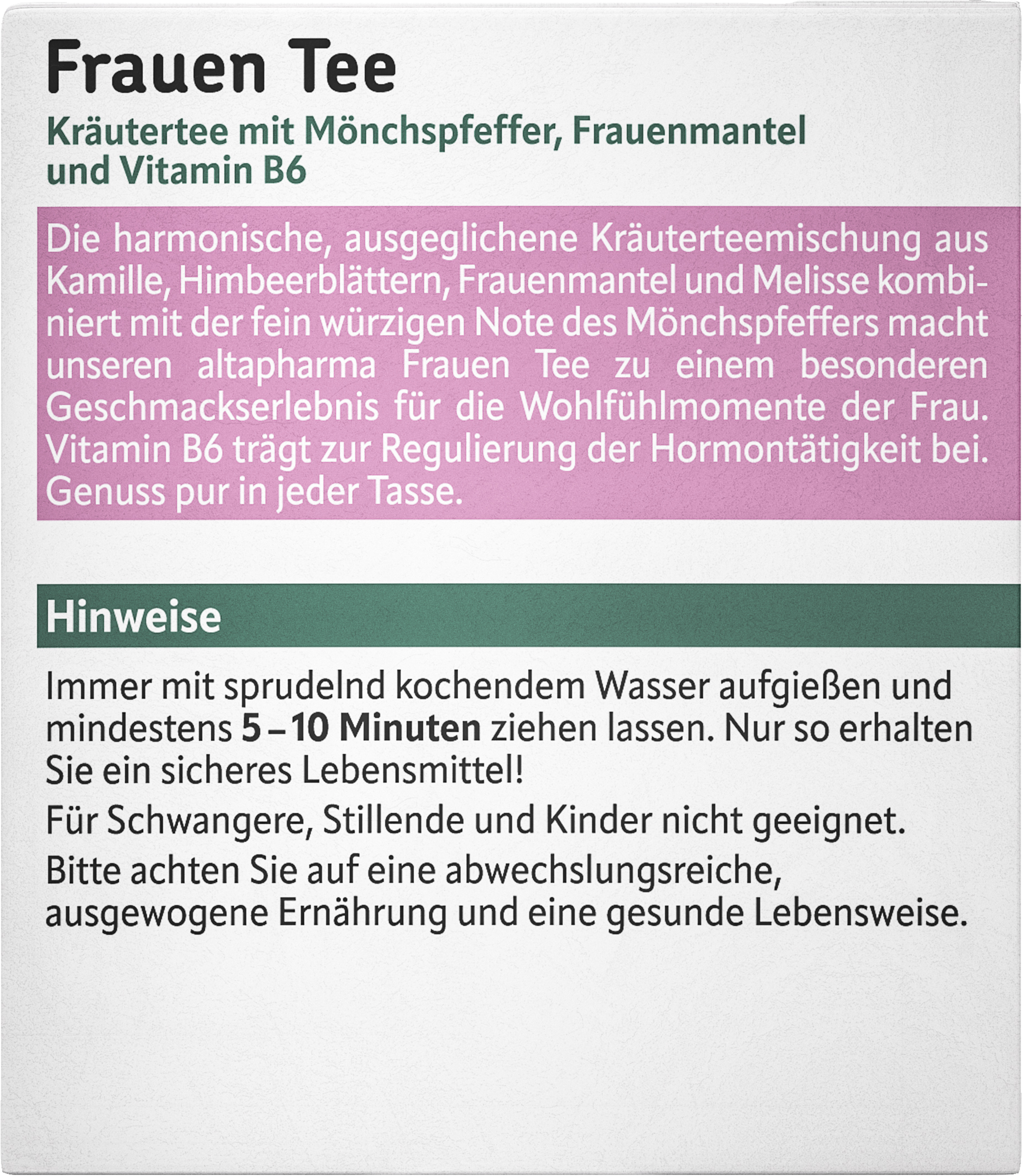 altapharma Frauen Tee online kaufen | rossmann.de