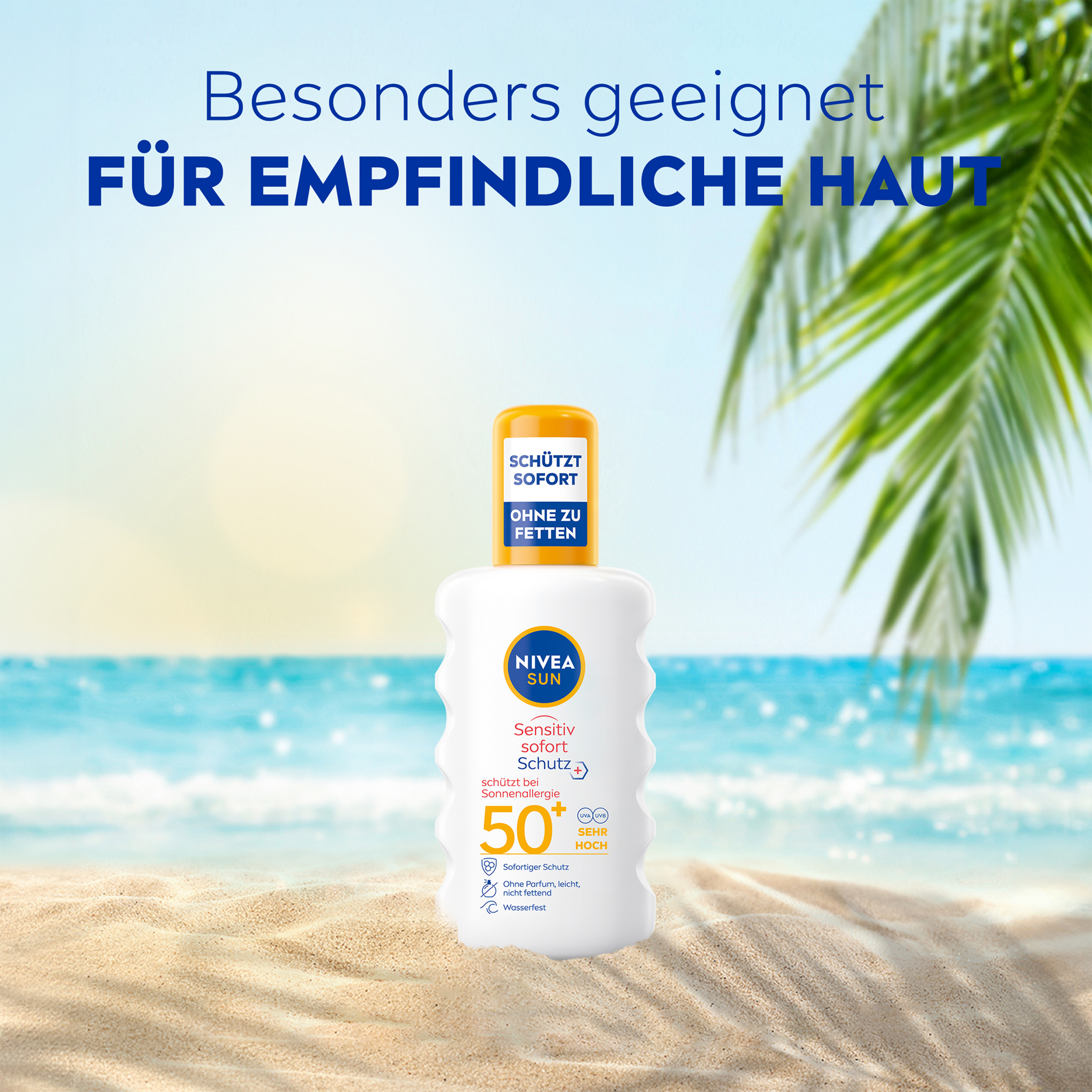 NIVEA SUN Sensitiv Sofort-Schutz Sonnenspray LSF 50+ online kaufen ...