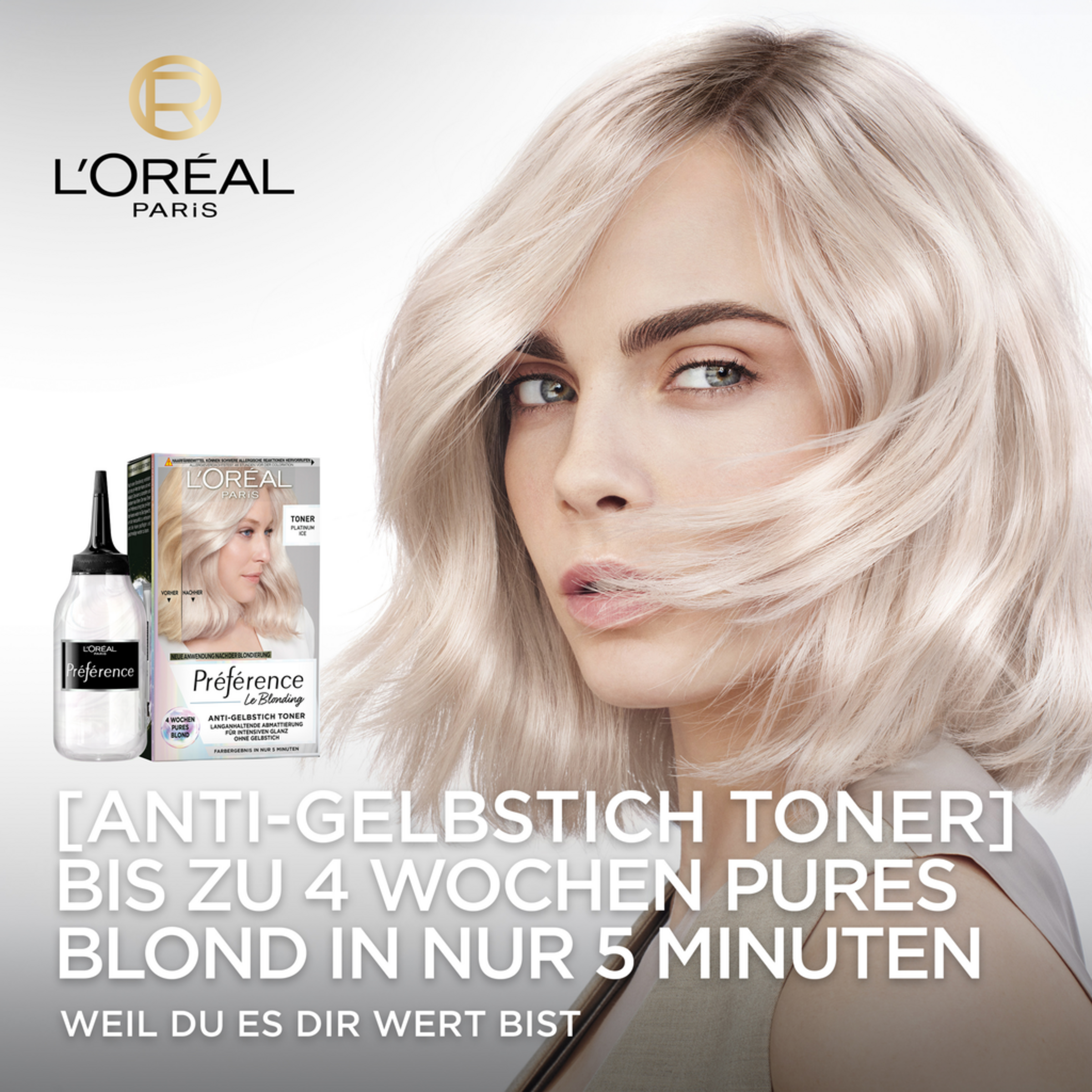 L’Oréal Paris Préférence Le Blonding Toner 01 Platinum Ice online ...