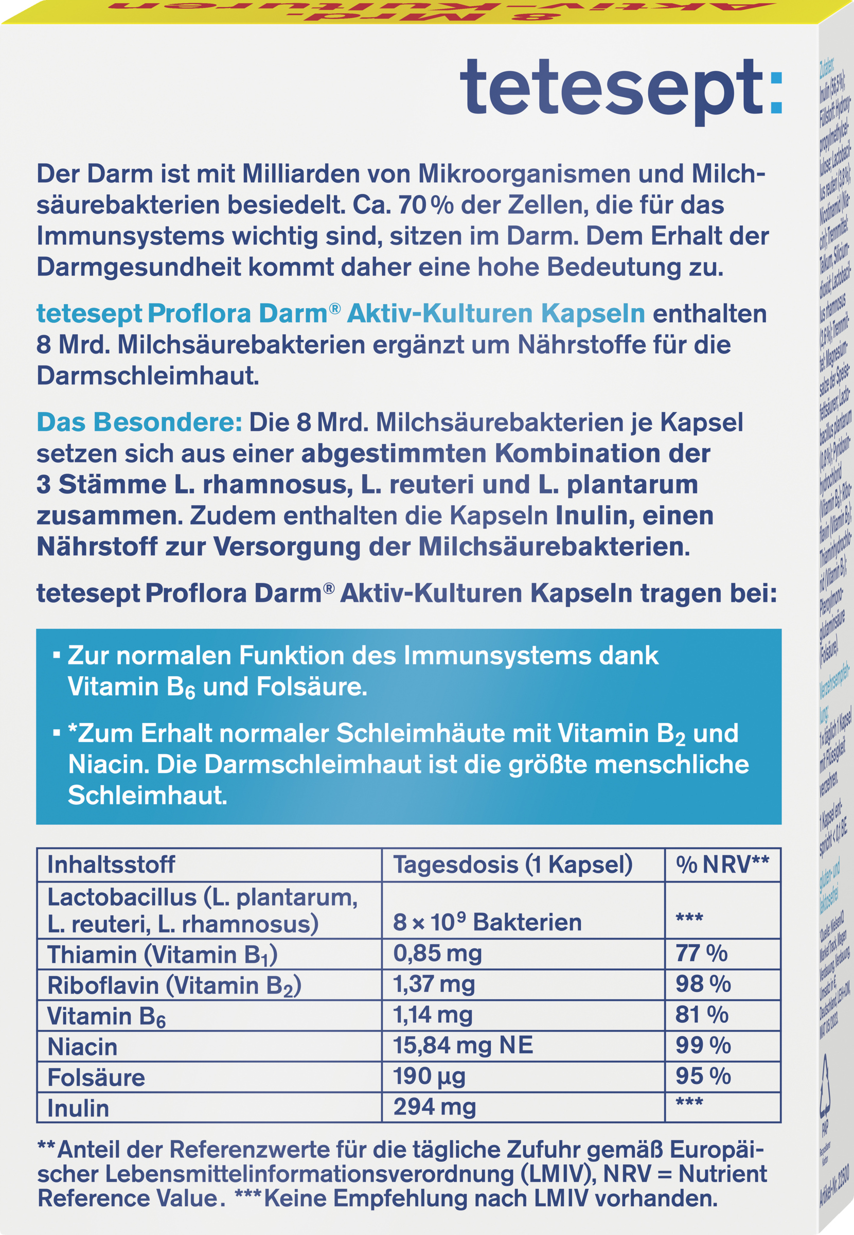 tetesept Proflora Darm Aktiv-Kulturen Kapseln online kaufen | rossmann.de