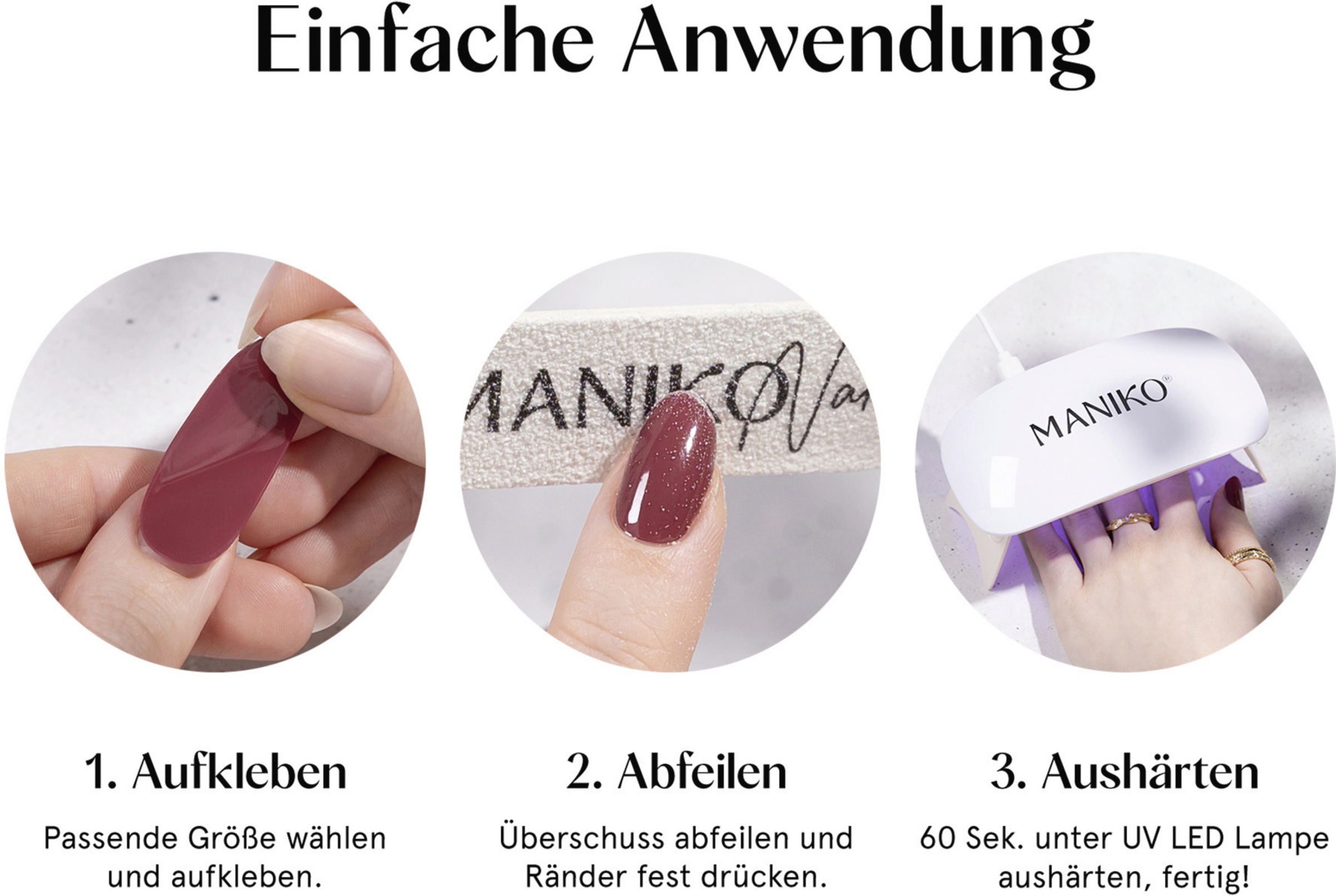 MANIKO UV Gel Strip Urban Jungle künstliche Nägel online kaufen ...