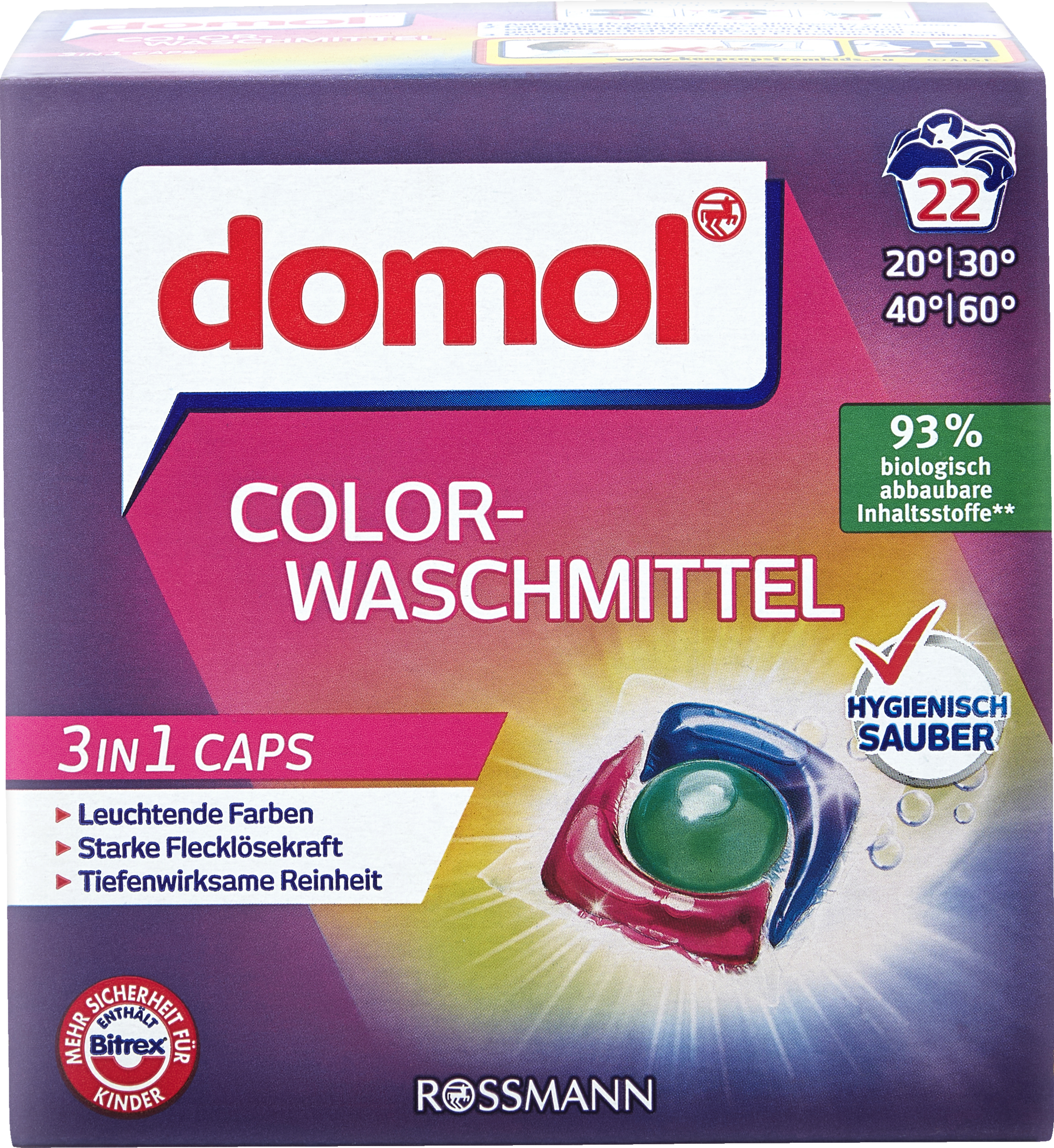 domol 3in1 Caps Colorwaschmittel online kaufen | rossmann.de