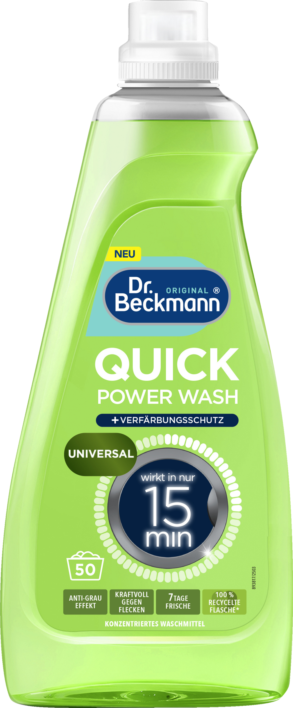 Dr. Beckmann Quick Power Wash Universal Großpackung 50WL online kaufen | rossmann.de