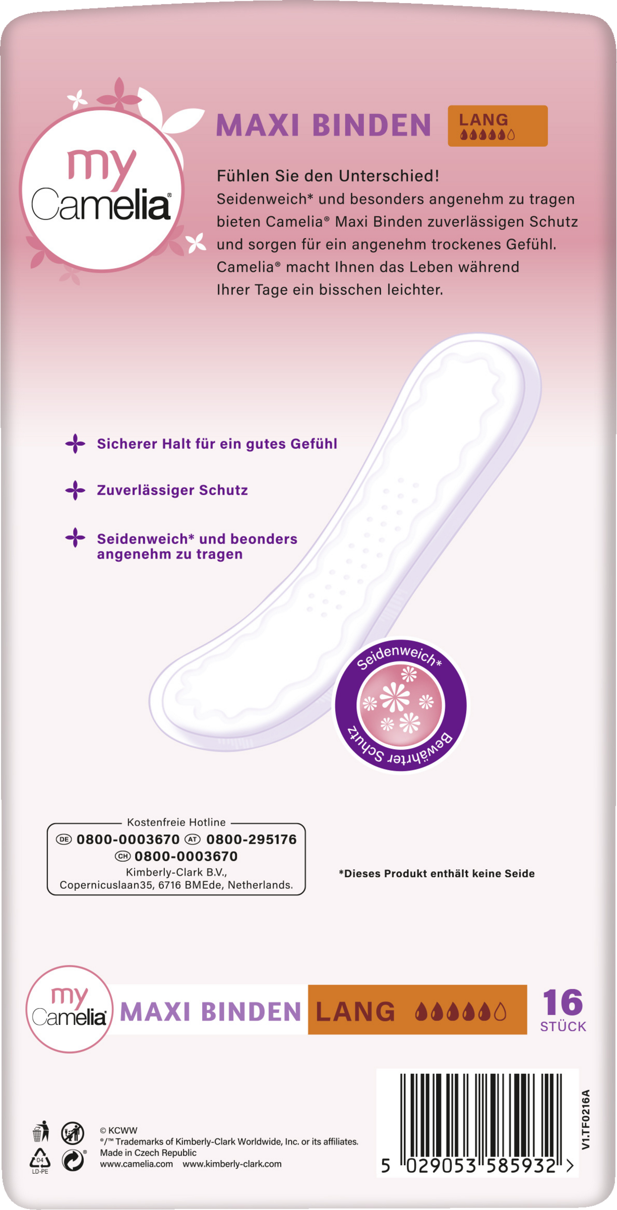 Camelia Maxi Binden Lang online kaufen | rossmann.de