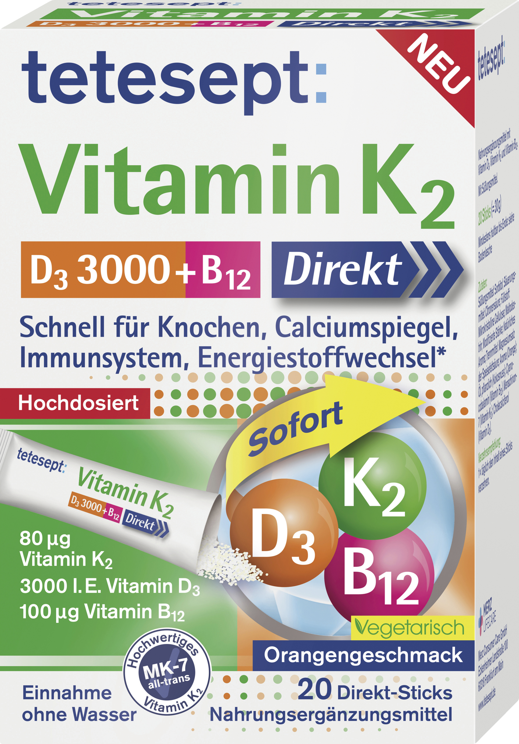 tetesept Vitamin K2 + D3 3000 + B12 online kaufen | rossmann.de