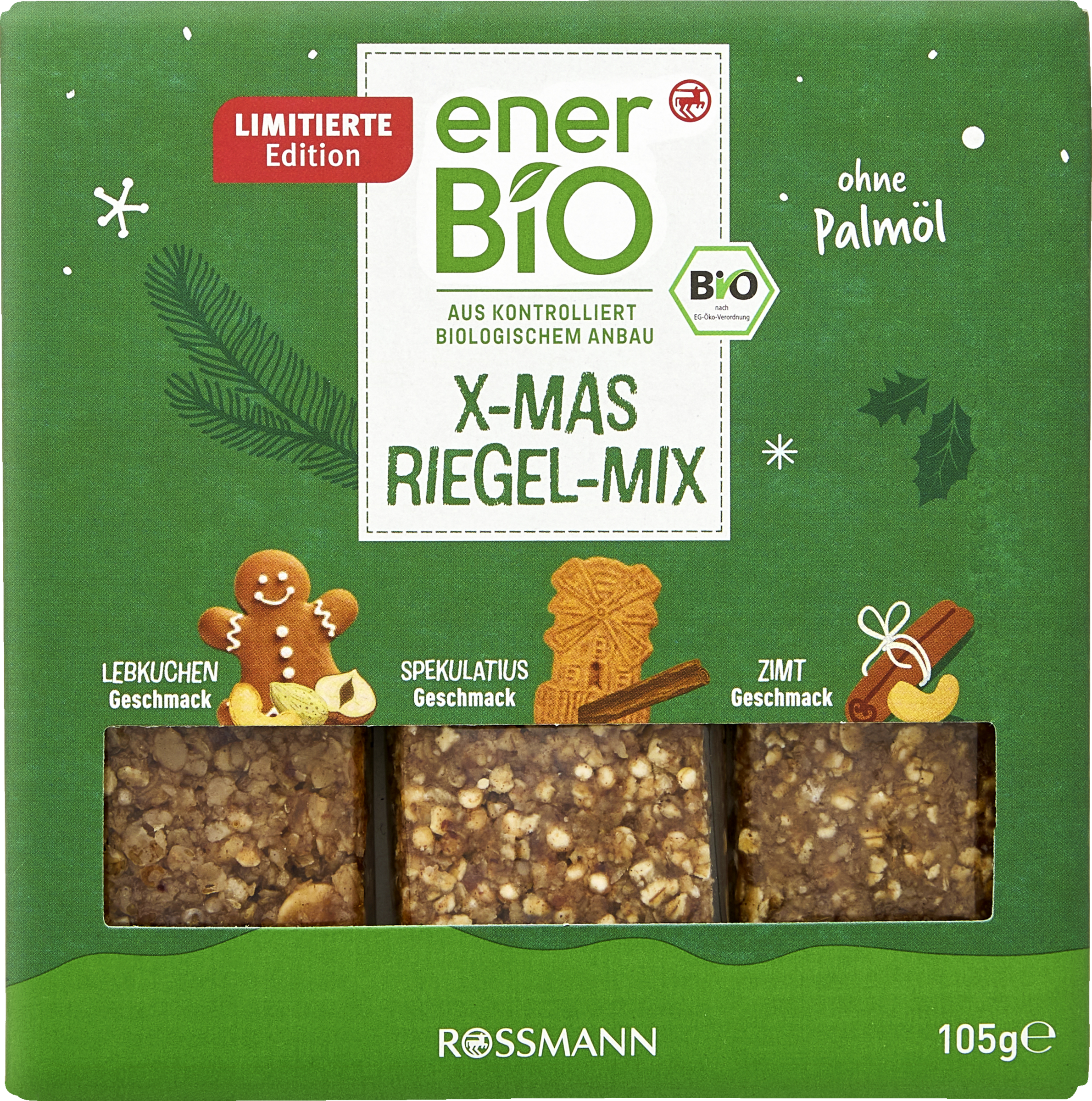 enerBiO X-MAS Riegel Mix (3 Riegel) online kaufen | rossmann.de