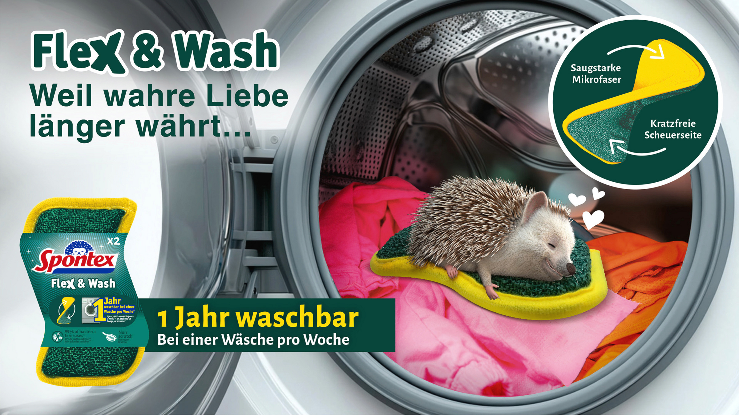 Spontex Flex & Wash 2er Pack online kaufen | rossmann.de