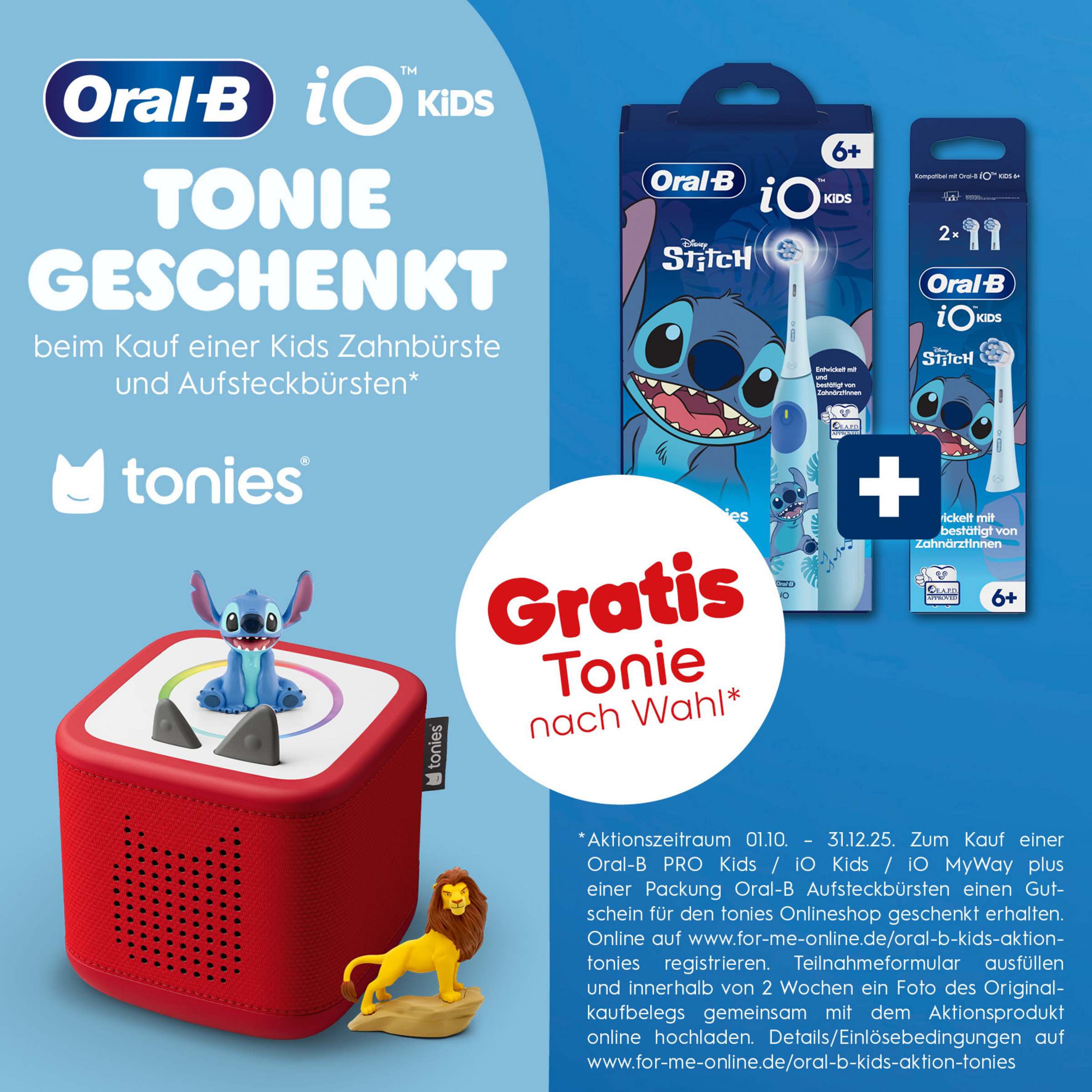 Oral-B iO Kids 6+ elektrische Zahnbürste mit Reiseetui Stitch online kaufen | rossmann.de