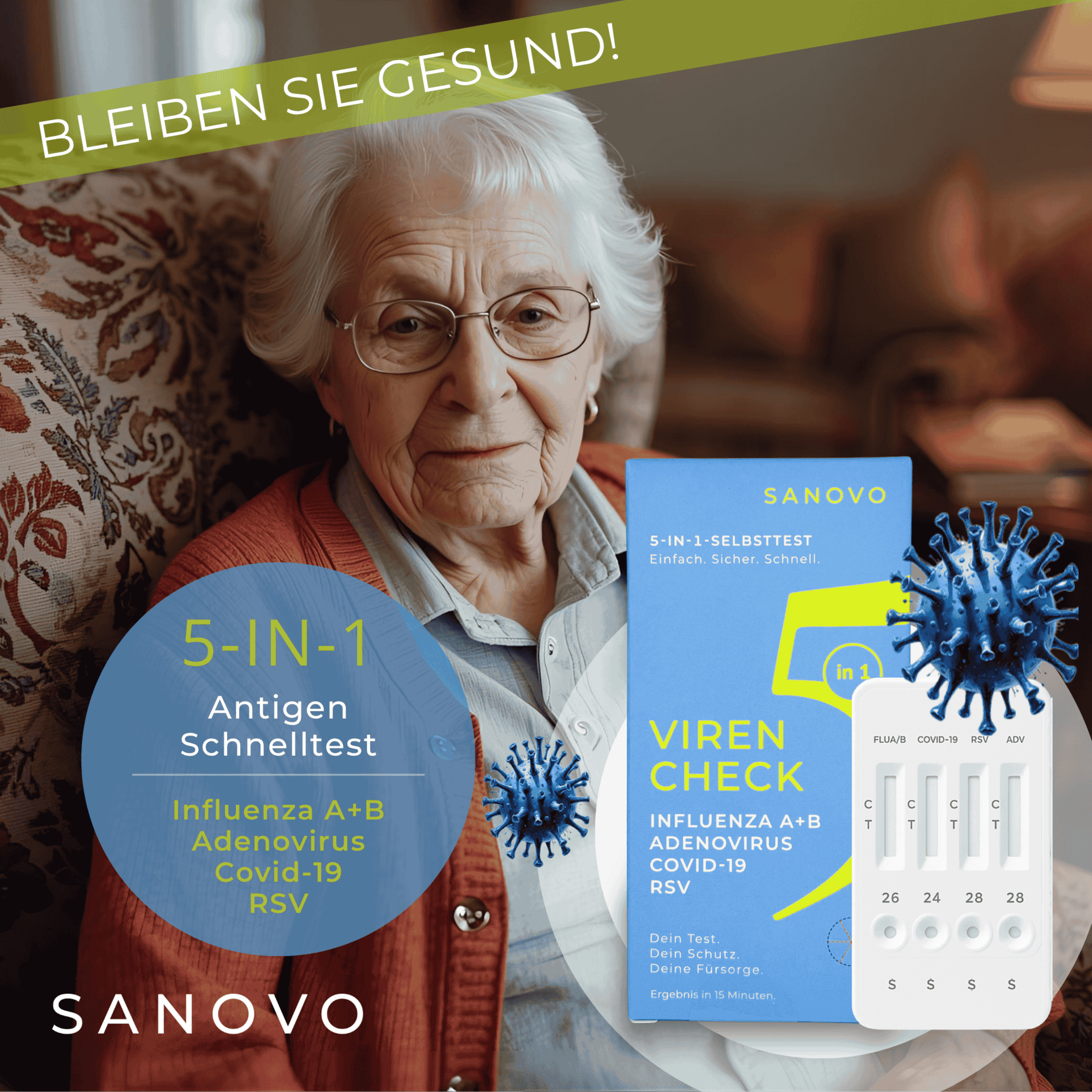 SANOVO 5-in-1 Viren Check Kombi-Schnelltest online kaufen | rossmann.de