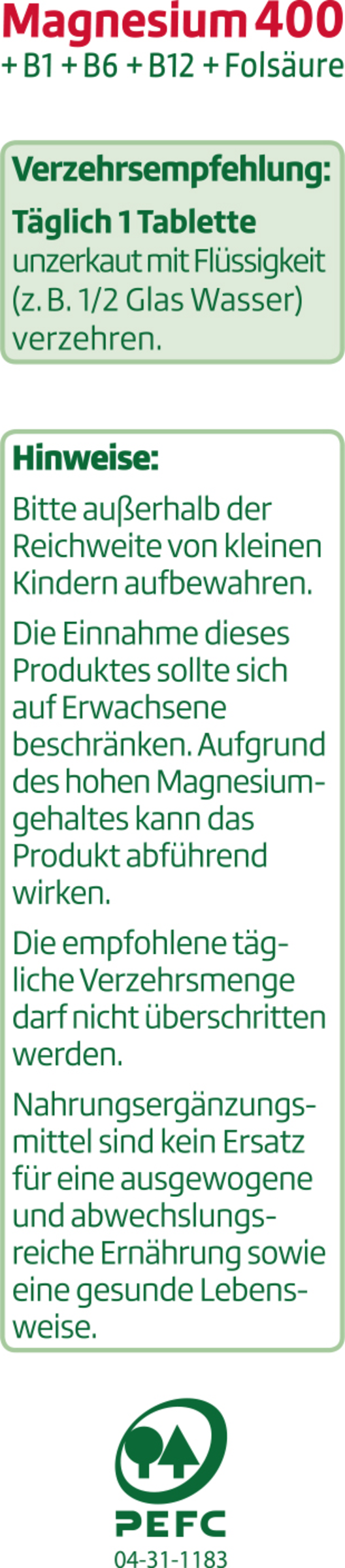 altapharma Magnesium 400 Tabletten online kaufen | rossmann.de