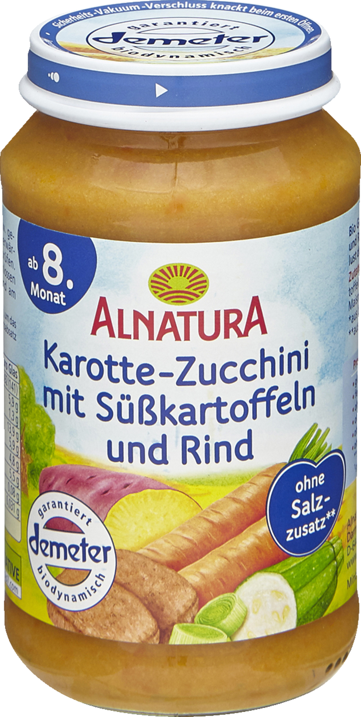 Alnatura Bio Karotte-Zucchini mit Süßkartoffeln und Rind online kaufen ...