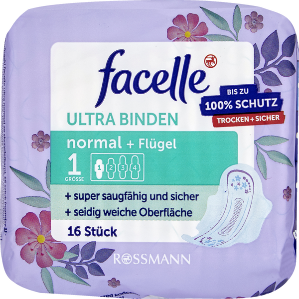 facelle Ultra-Binden normal mit Flügeln online kaufen | rossmann.de