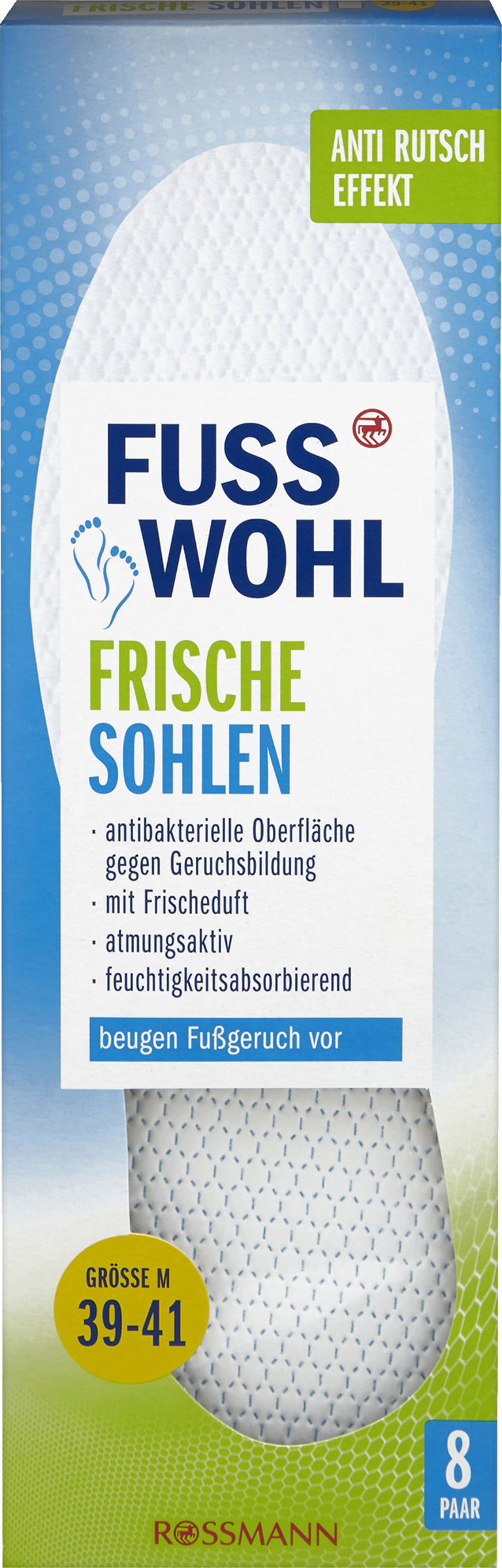 FUSSWOHL Frische Sohlen weiss Größe M 39-41 online kaufen | rossmann.de