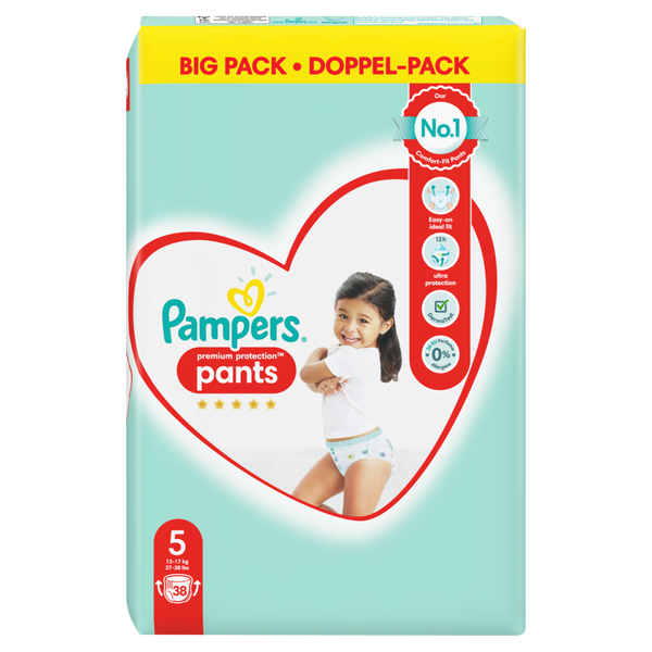 Pampers Höschenwindeln Premium Protection Gr 5 12 17 Kg Doppel Pack