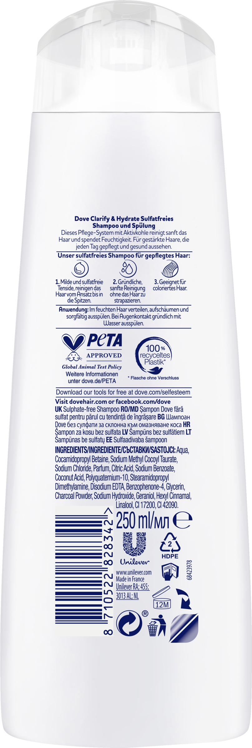 Dove clarify and hydrate shampoo - collectivetyred