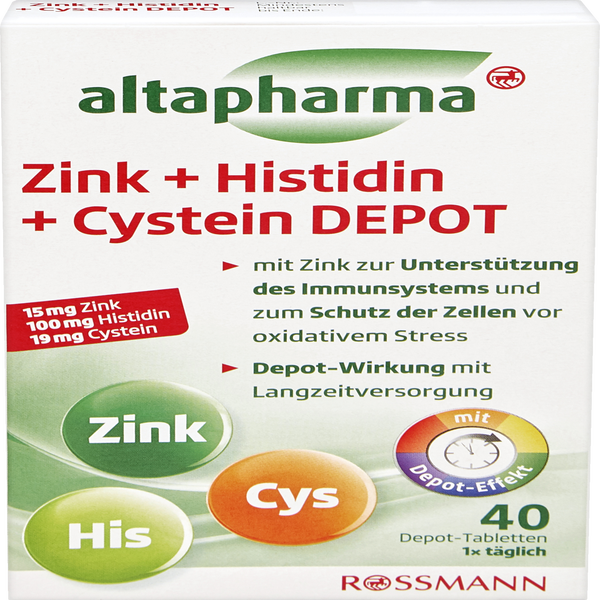 altapharma Zink + Histidin + Cystein Depot Tabletten online kaufen ...