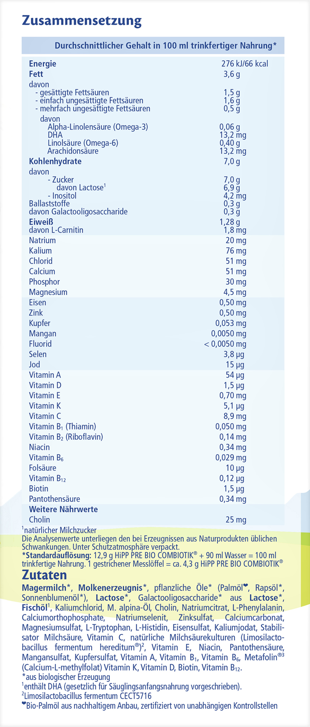 HiPP Bio PRE Combiotik Anfangsmilch von Geburt an online kaufen ...
