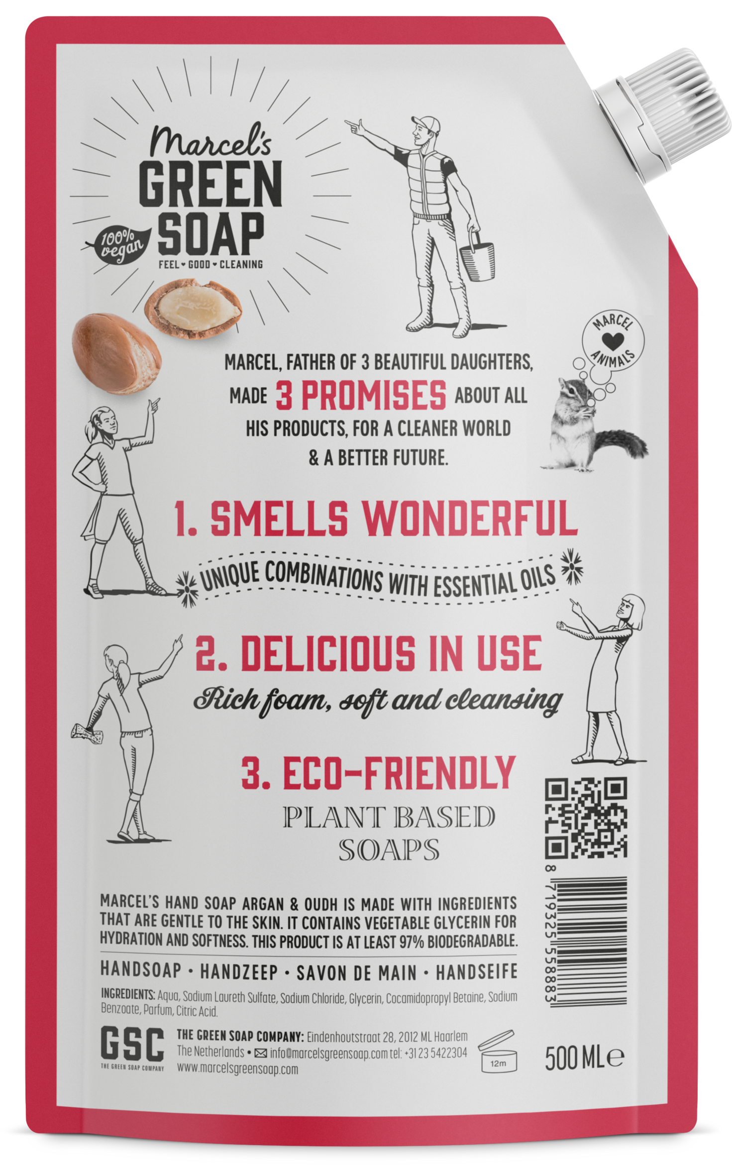 Marcel's Green Soap Handseife Argan & Oudh Nachfüllbeutel online kaufen ...