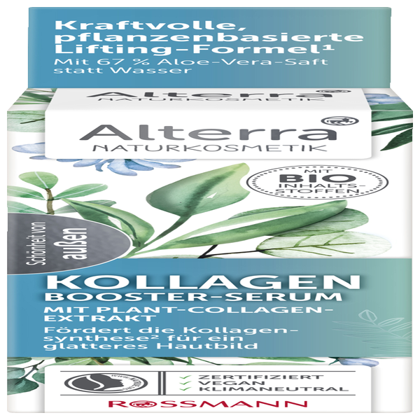 Angebot Rossmann Alterra Naturkosmetik Kollagen Booster