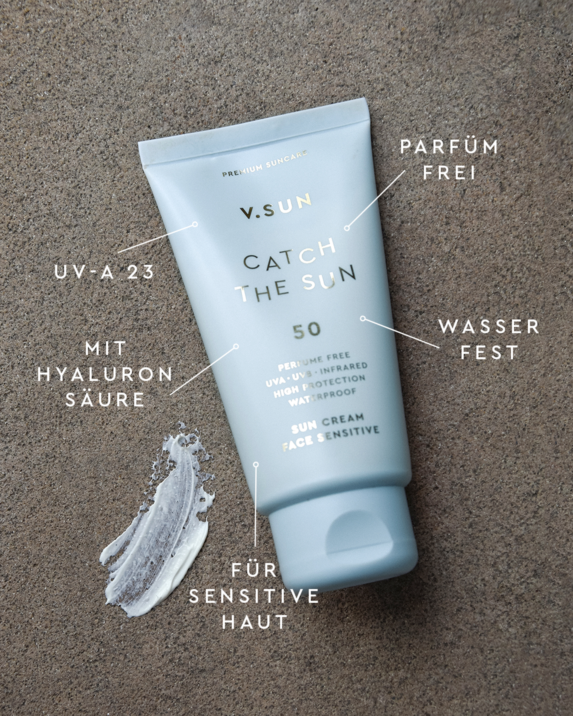 V.SUN Sun Cream Face sensitiv LSF 50 online kaufen | rossmann.de