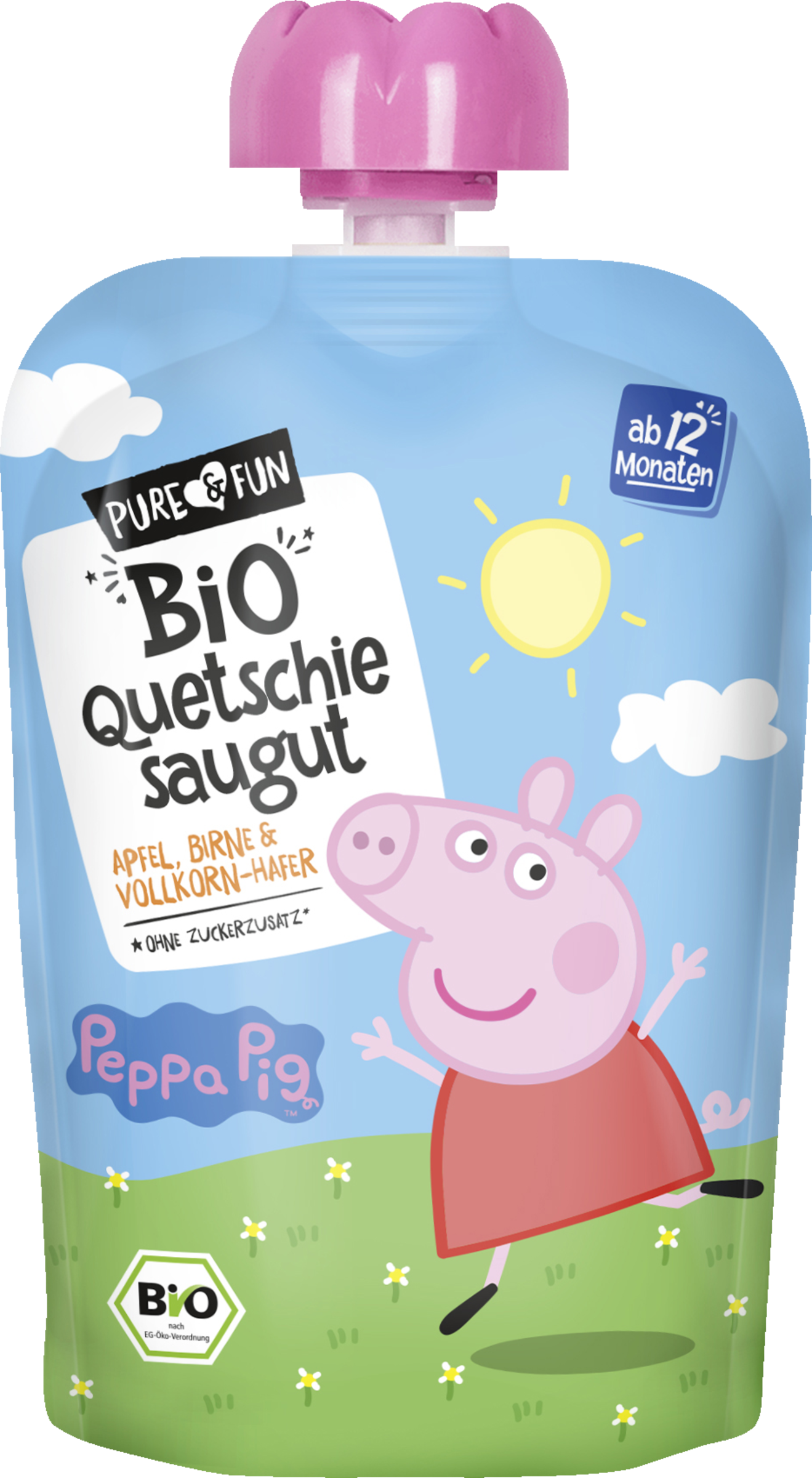 Pure&Fun Peppa Pig Bio Quetschie saugut Peppa (pink) online kaufen ...