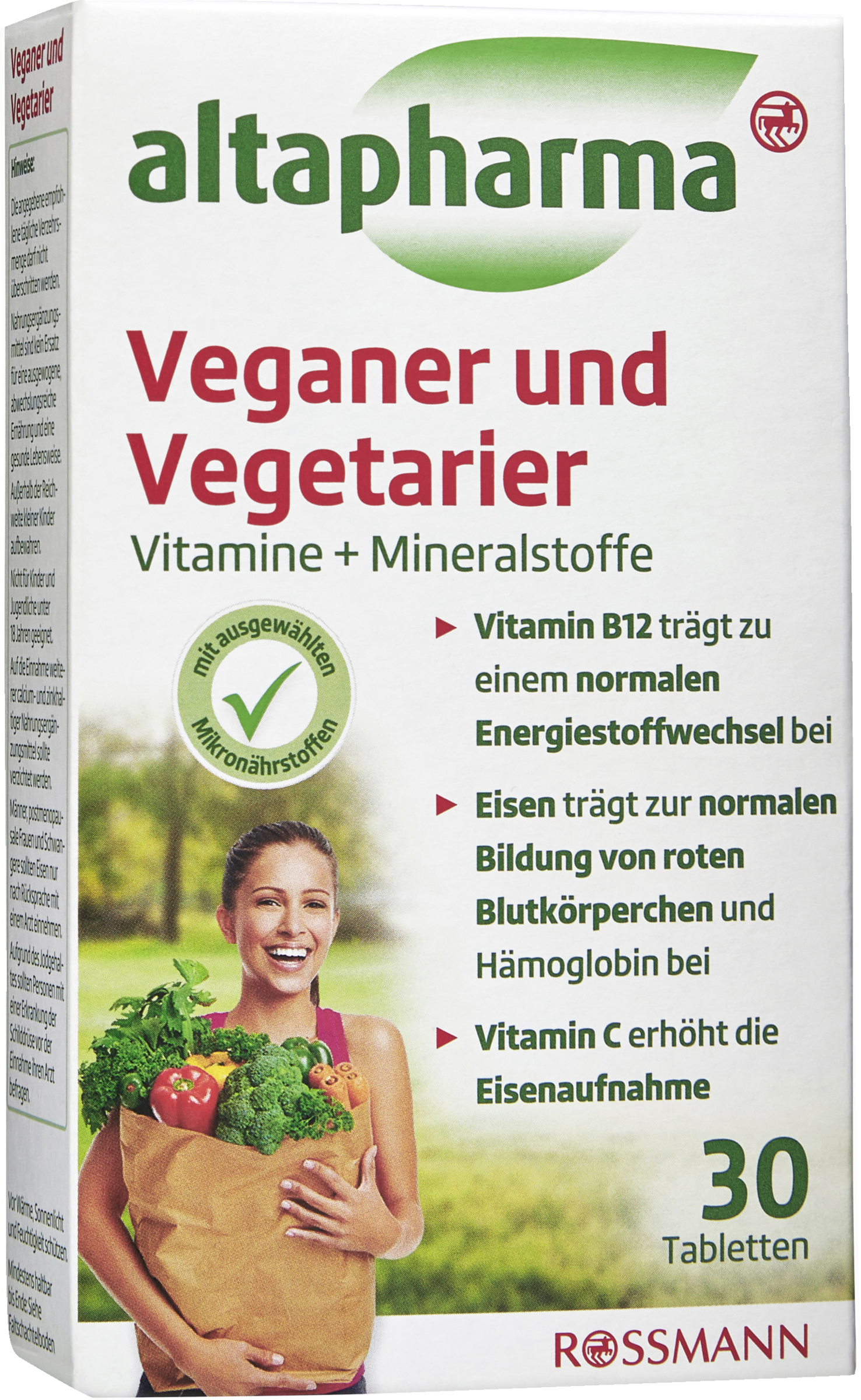 altapharma Veganer und Vegetarier Vitamine + Mineralstoffe online ...