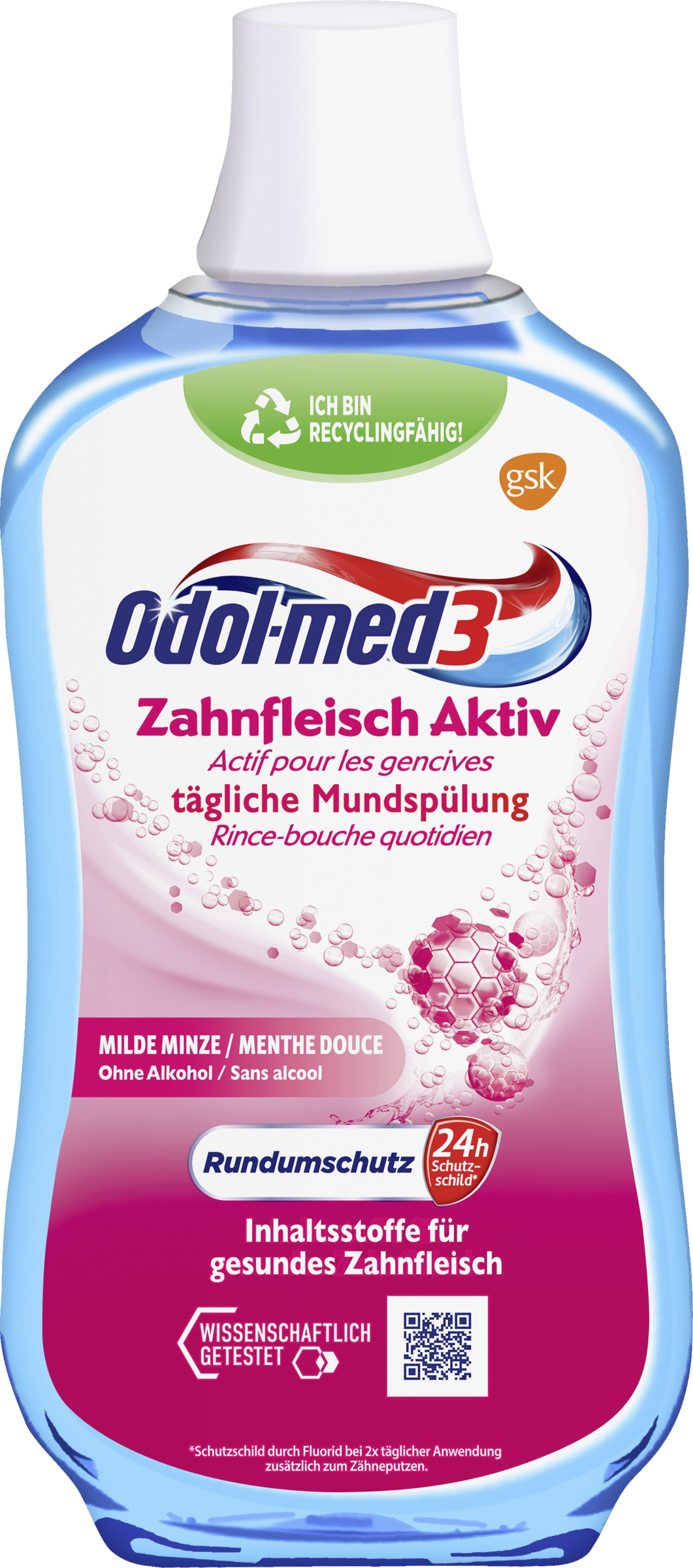 Odol med3 Zahnfleisch Aktiv tägliche Mundspülung online kaufen ...