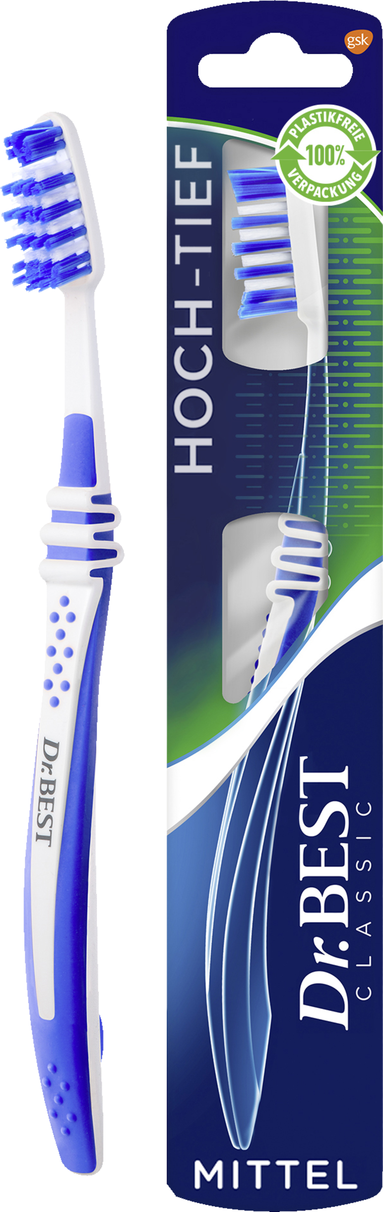 Dr.BEST Hoch-Tief Zahnbürste mittel online kaufen | rossmann.de