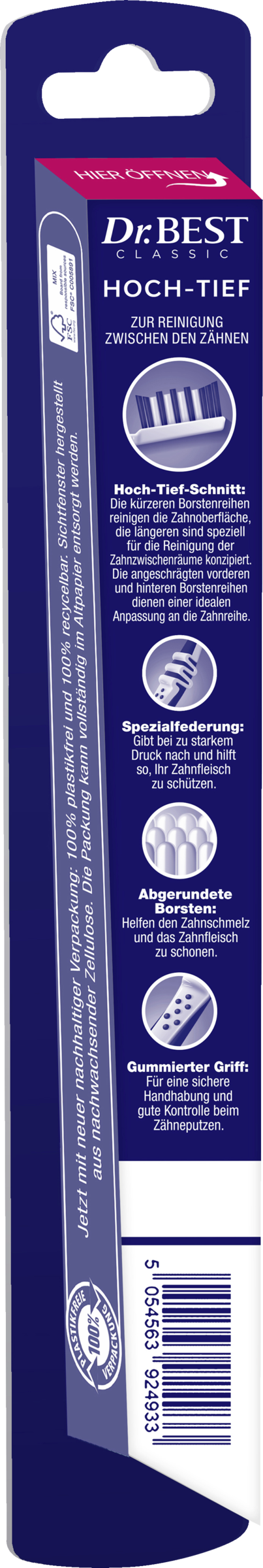 Dr.BEST Hoch-Tief Zahnbürste mittel online kaufen | rossmann.de
