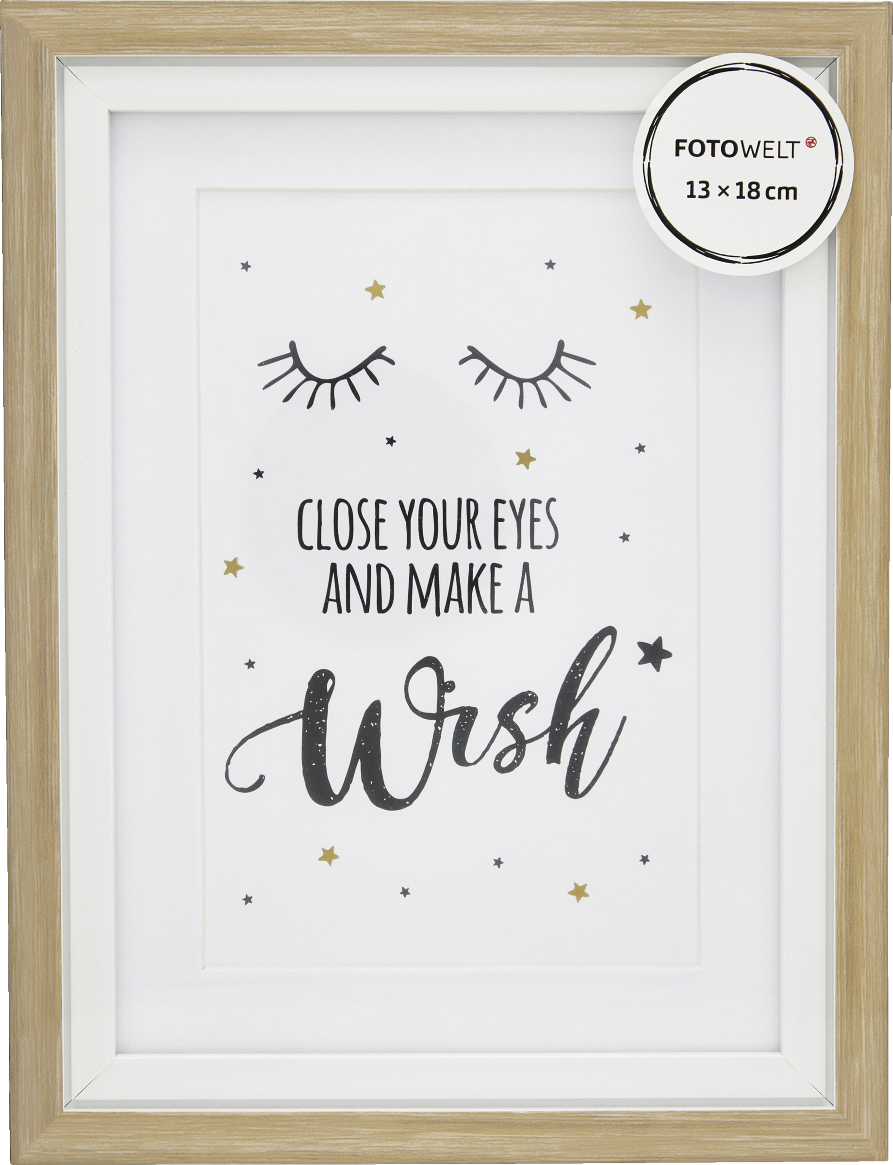 Fotowelt PVC Rahmen weiss mit Holzrand 13x18cm | rossmann.de