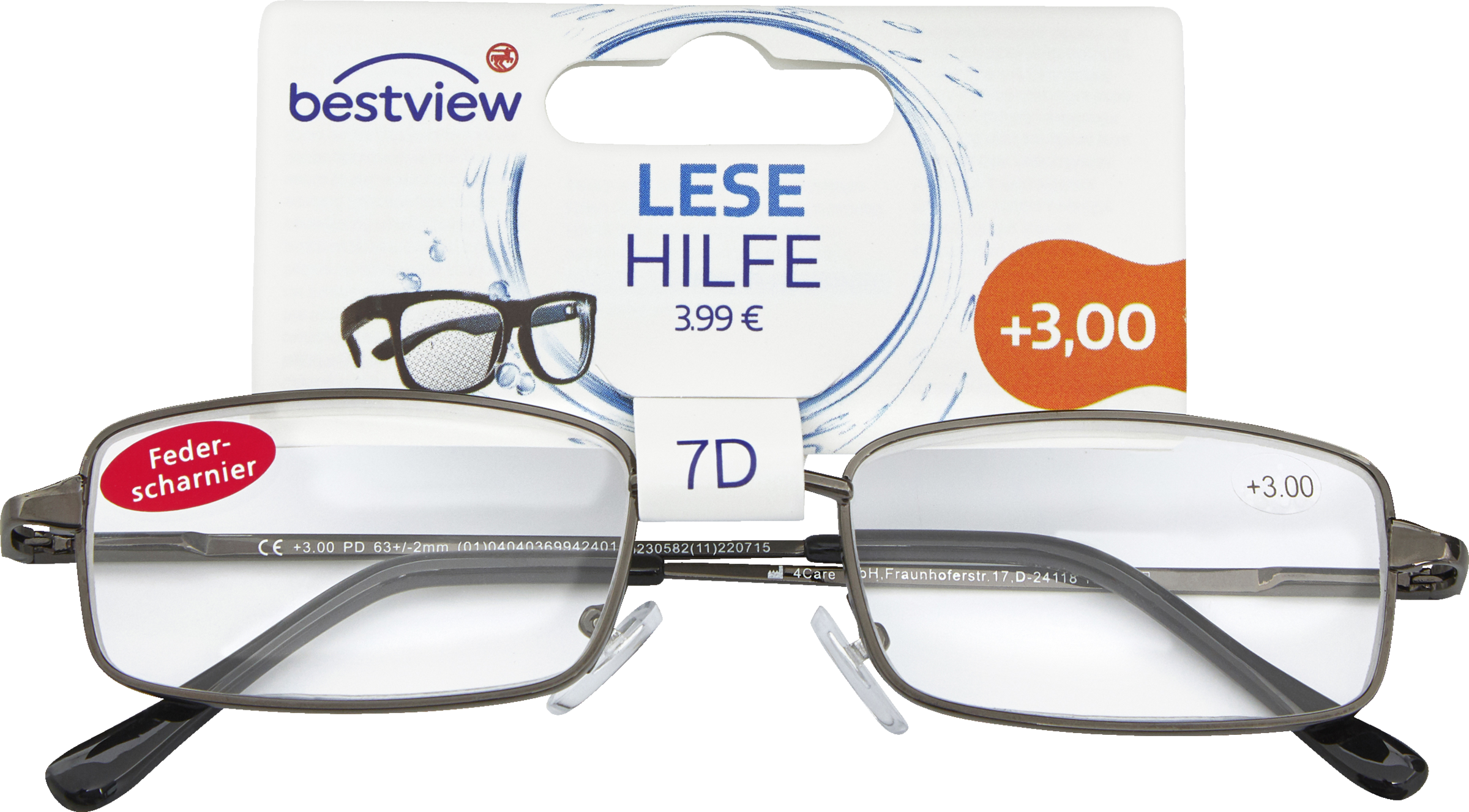 BestView Lesehilfe Modell 7D, + 3,0 Dioptrien | rossmann.de