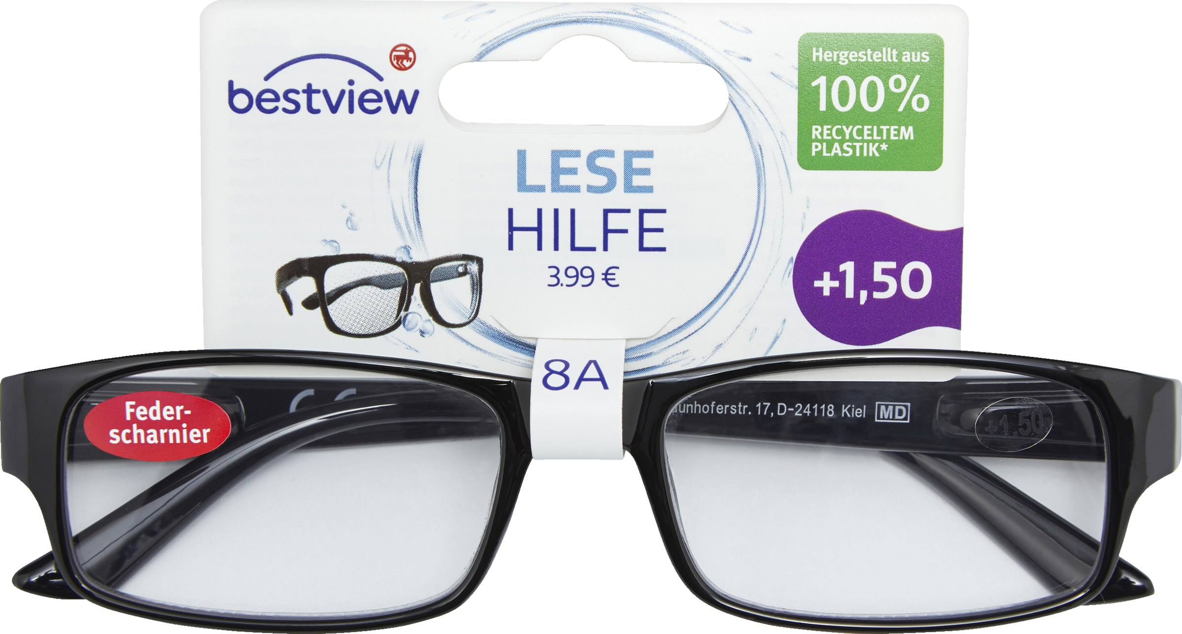 BestView Lesehilfe Modell 8A, + 1,5 Dioptrien | rossmann.de