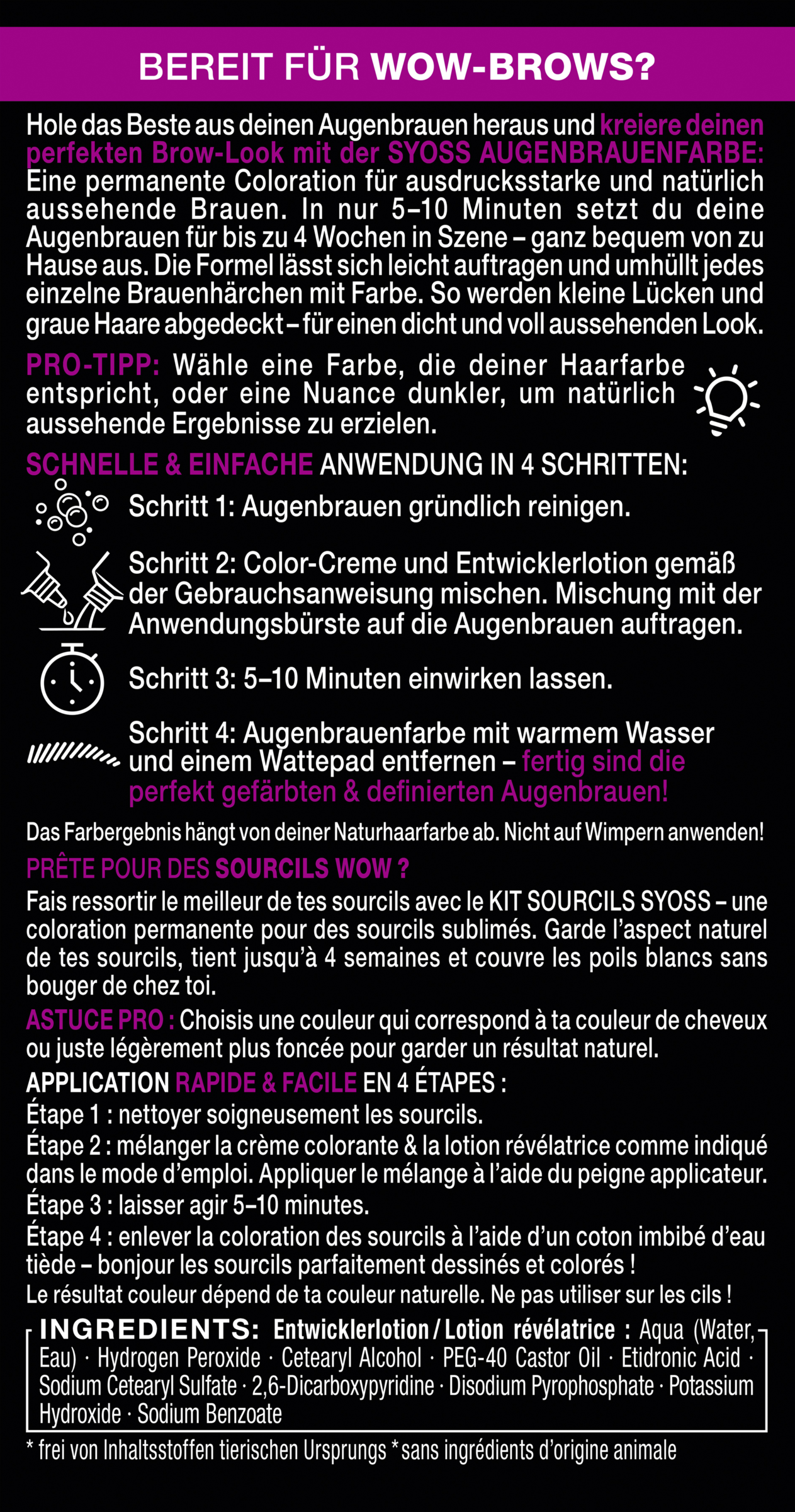 Syoss Augenbrauenfarbe Kit Dunkelbraun 4-1 online kaufen | rossmann.de